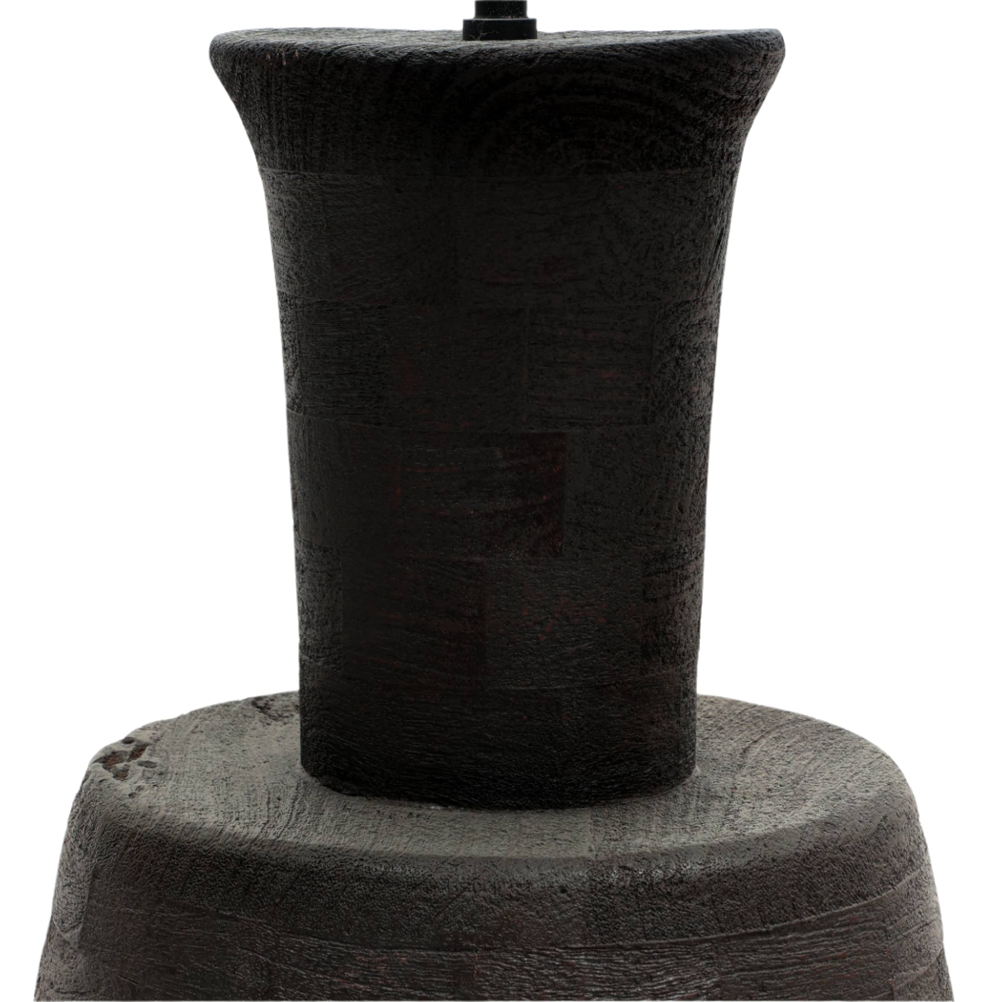 Decorative Table Lamp with Wooden Base-16.5X16.5X29" - Pier 1