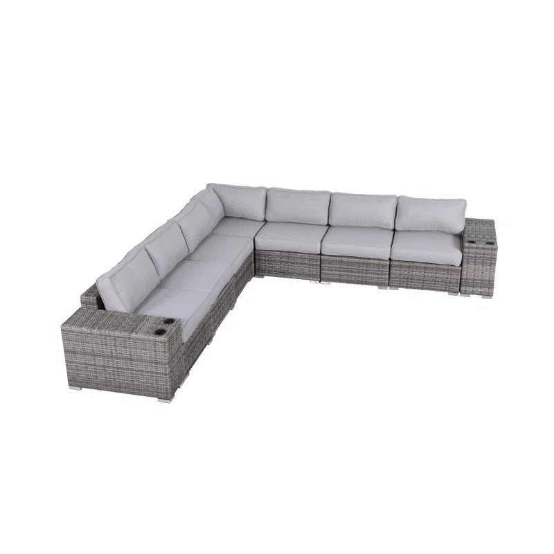 Minnesota 9-Piece Sectional Sofa Set with Cushions - Fully Assembled ...