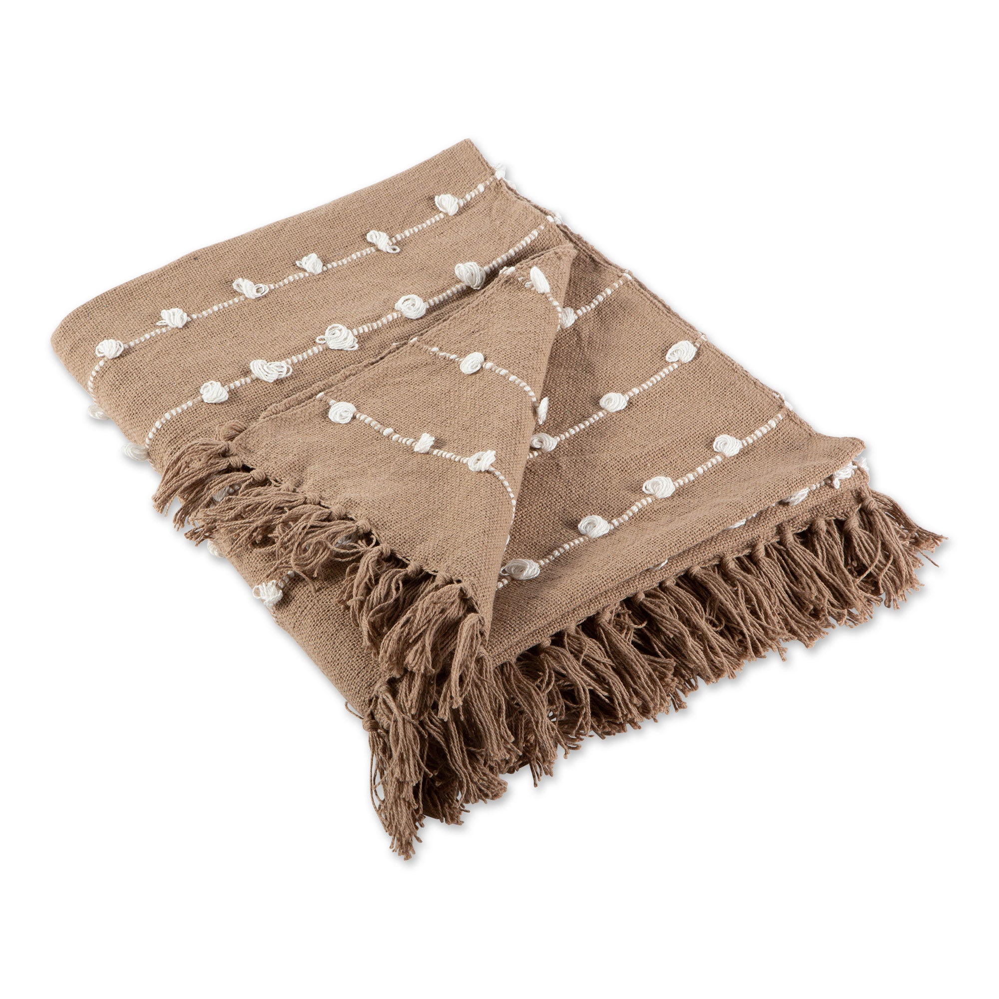 Stone Woven Loop Throw - Pier 1