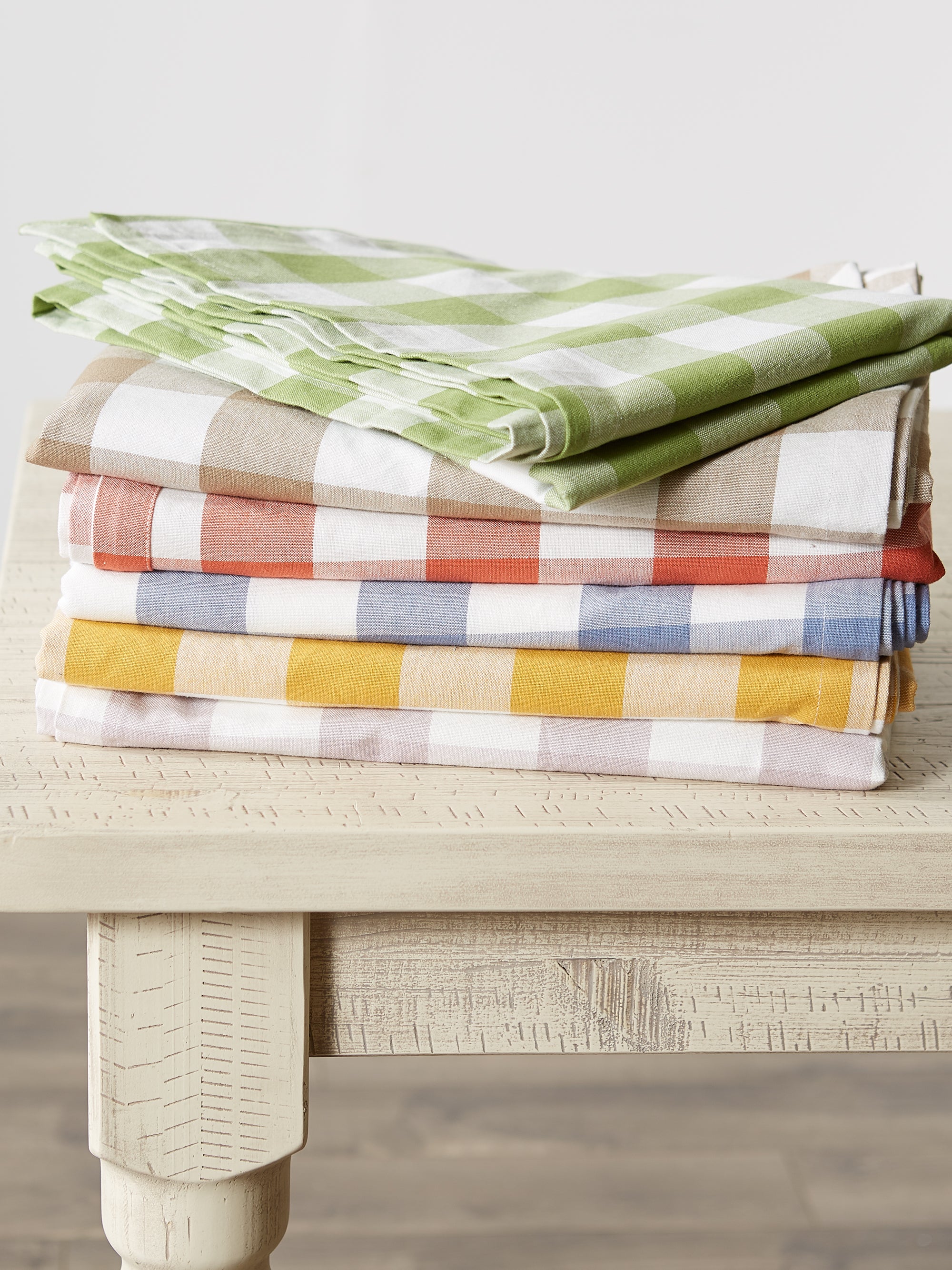 Stonewash Blue Buffalo Check Tablecloth - Pier 1
