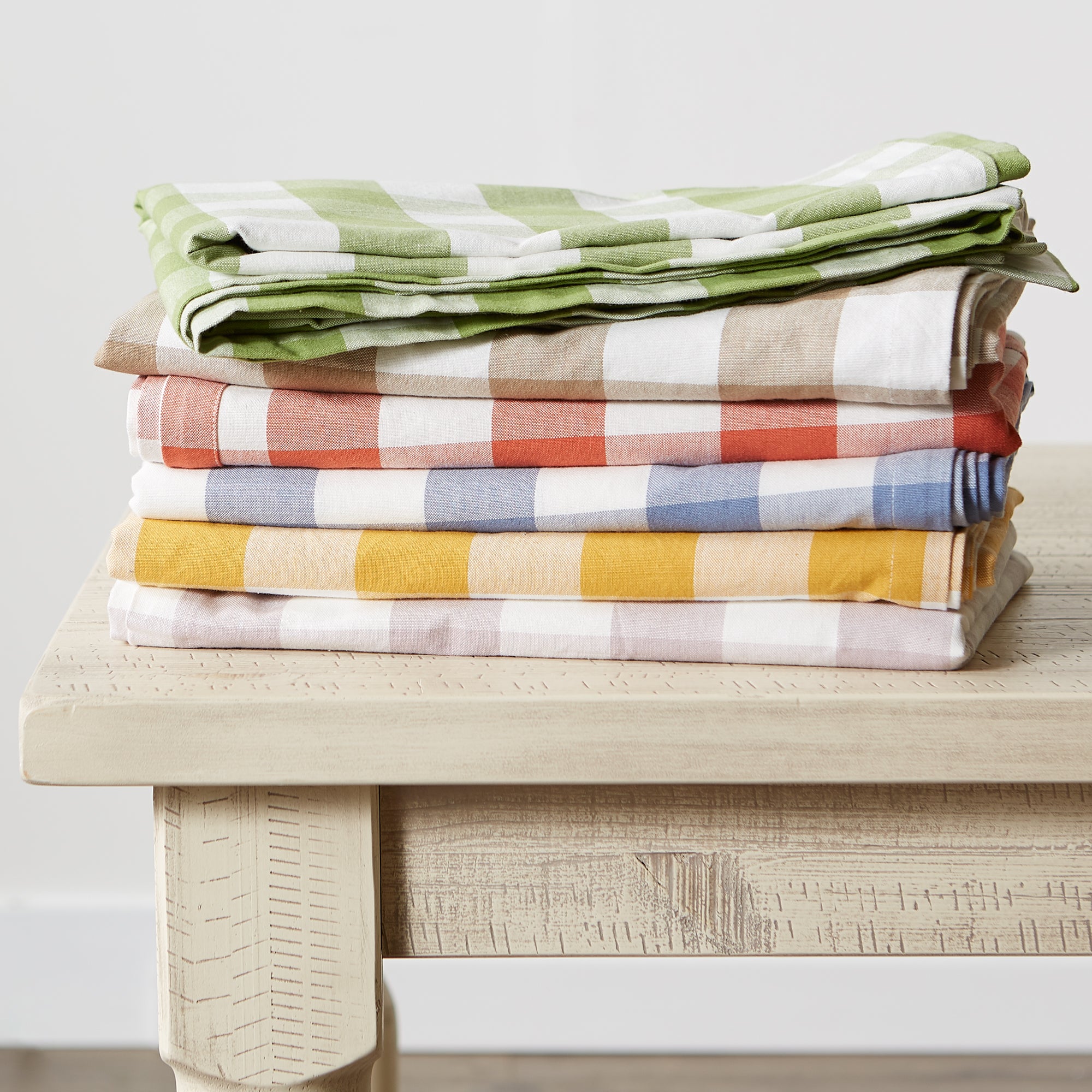 Stonewash Blue Buffalo Check Tablecloth - Pier 1
