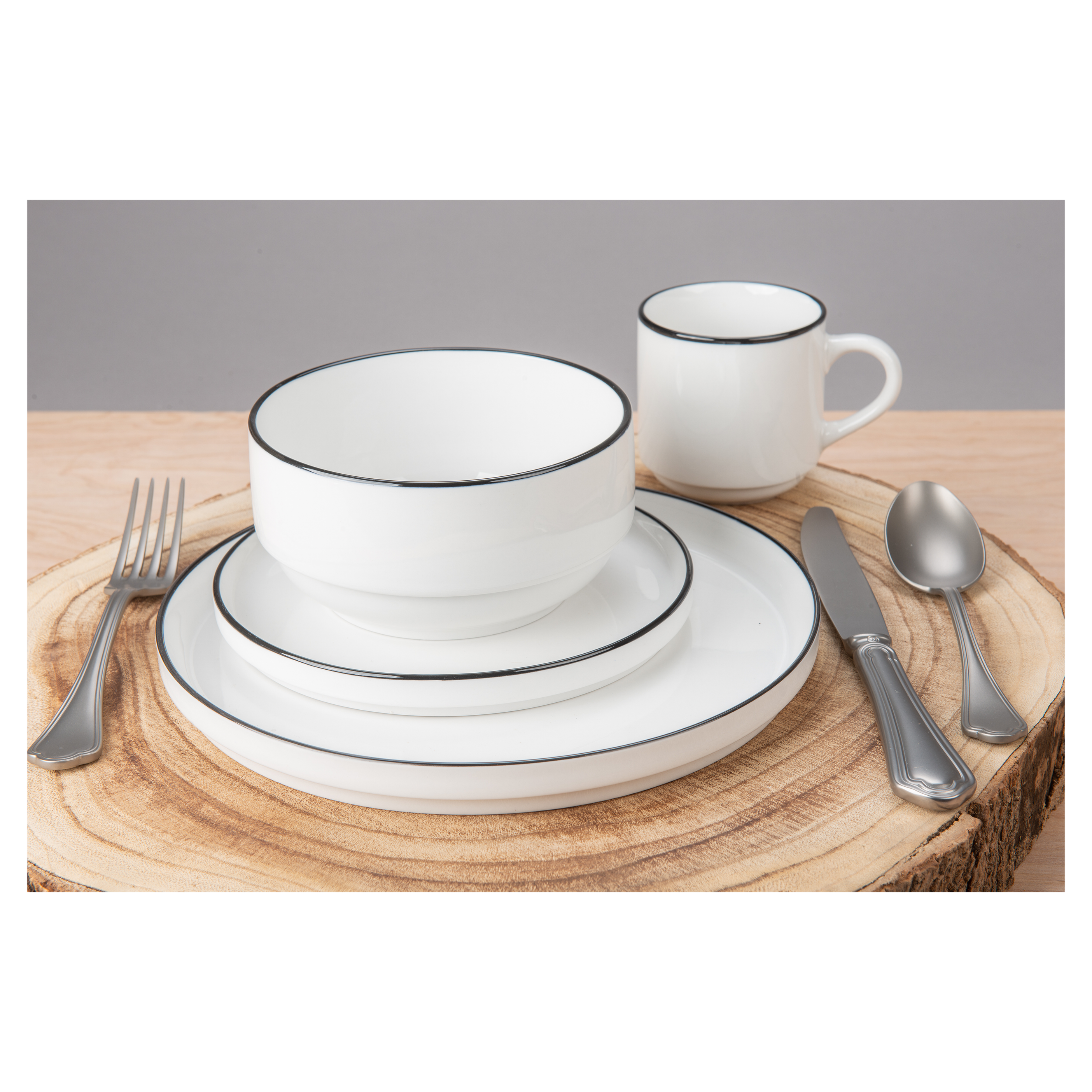 Stackable 16 Piece Dinnerware Set - Pier 1