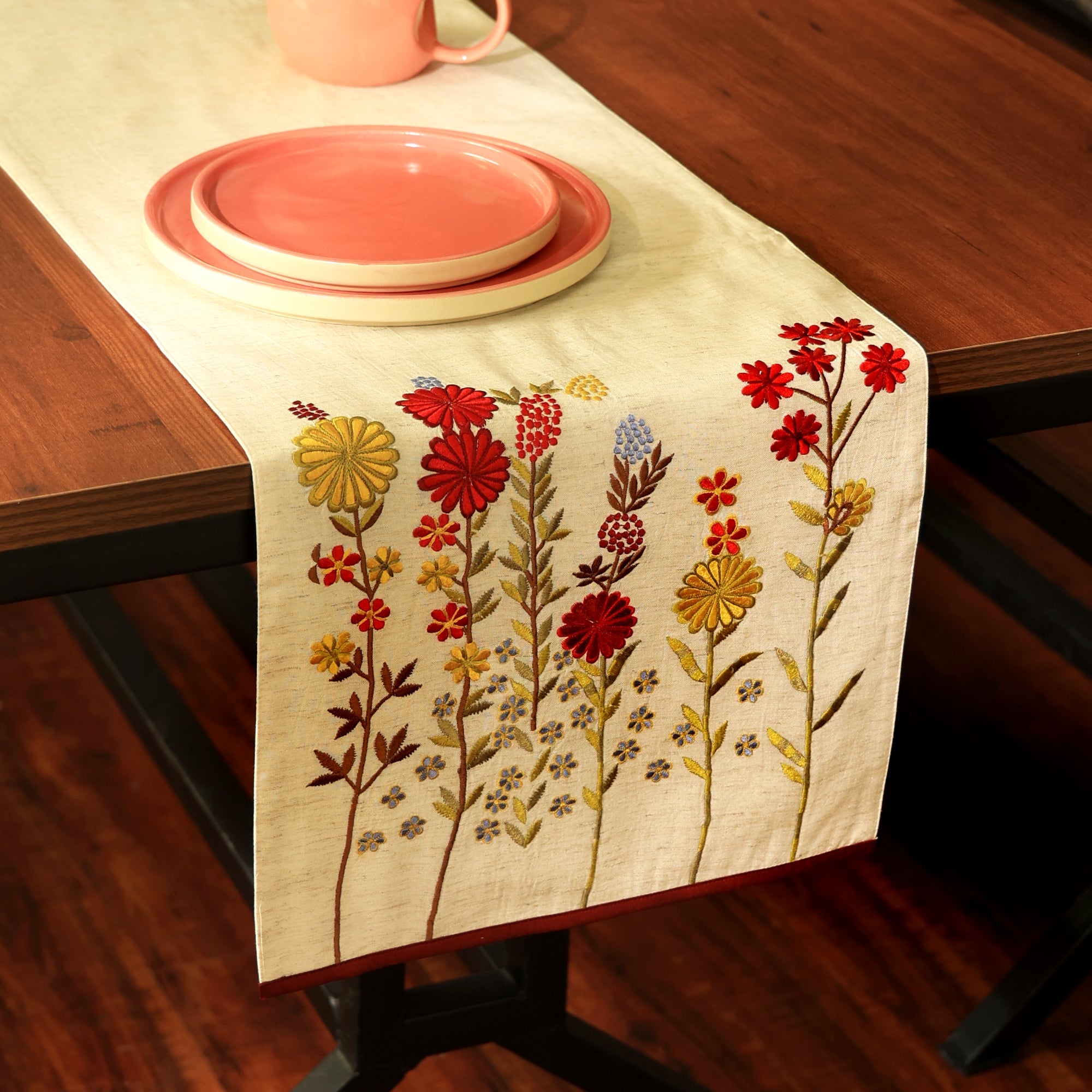 Daisy Embroidered Table Runner 72" - Pier 1