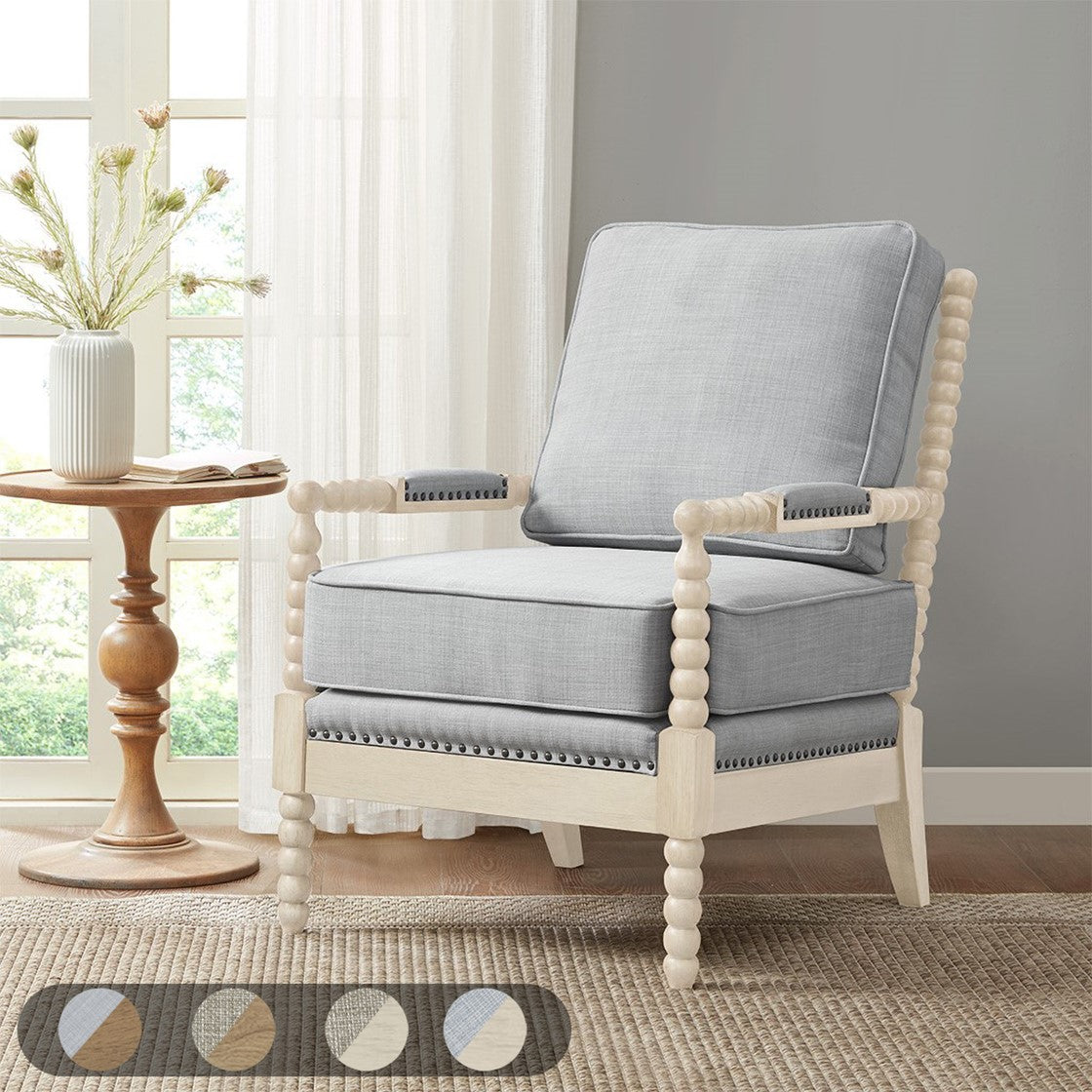 Automata Arm Chair with Open-Back Spindle and Turned Design - Pier 1