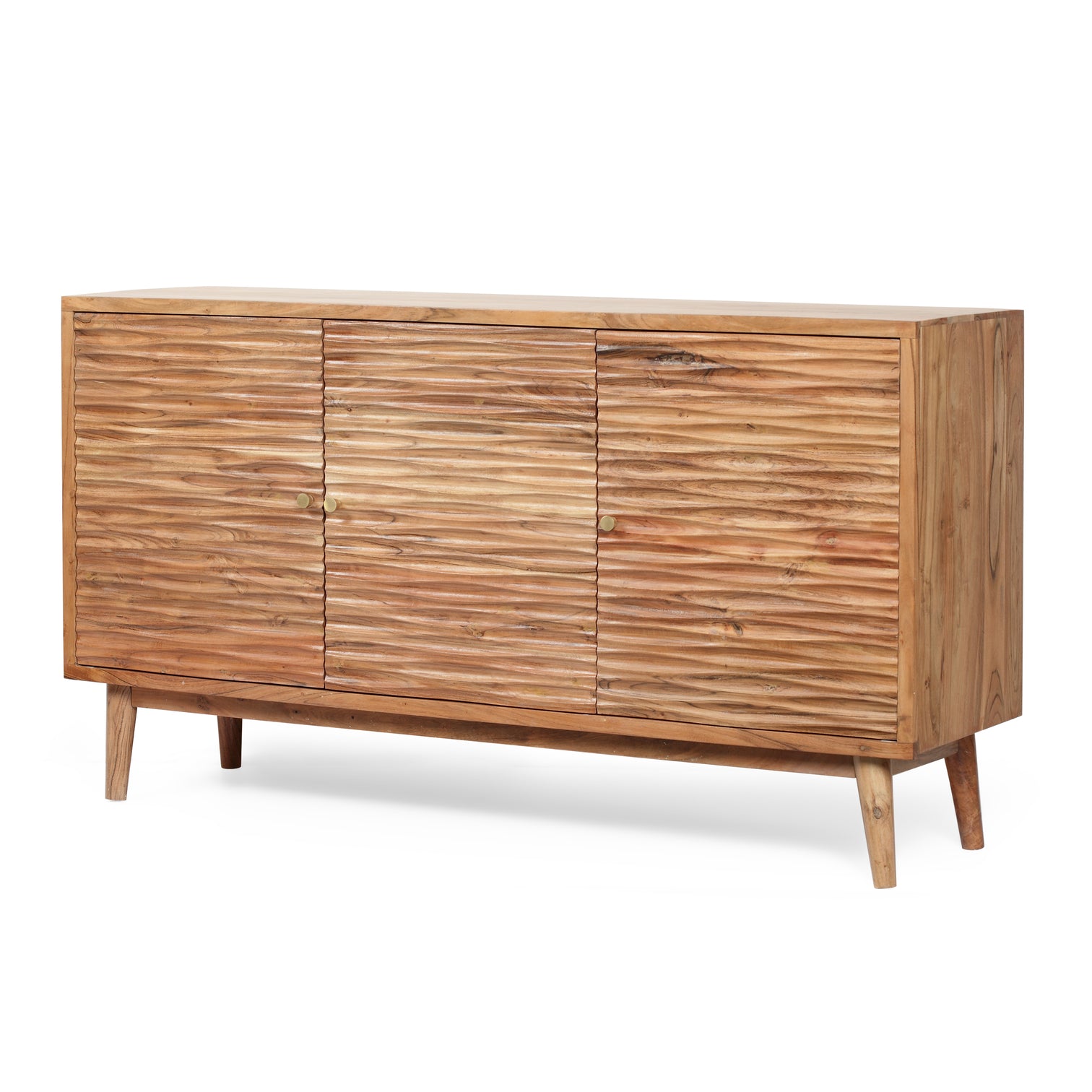 Sideboard with 3 Doors and Wood Frame - Pier 1