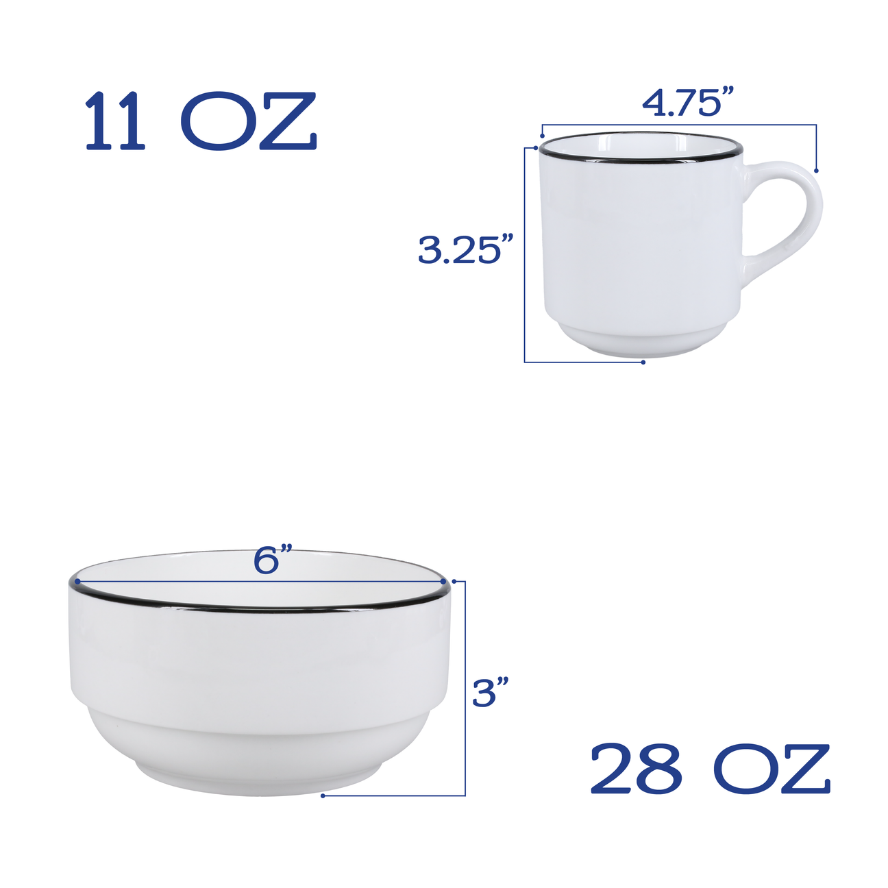 Stackable 16 Piece Dinnerware Set - Pier 1