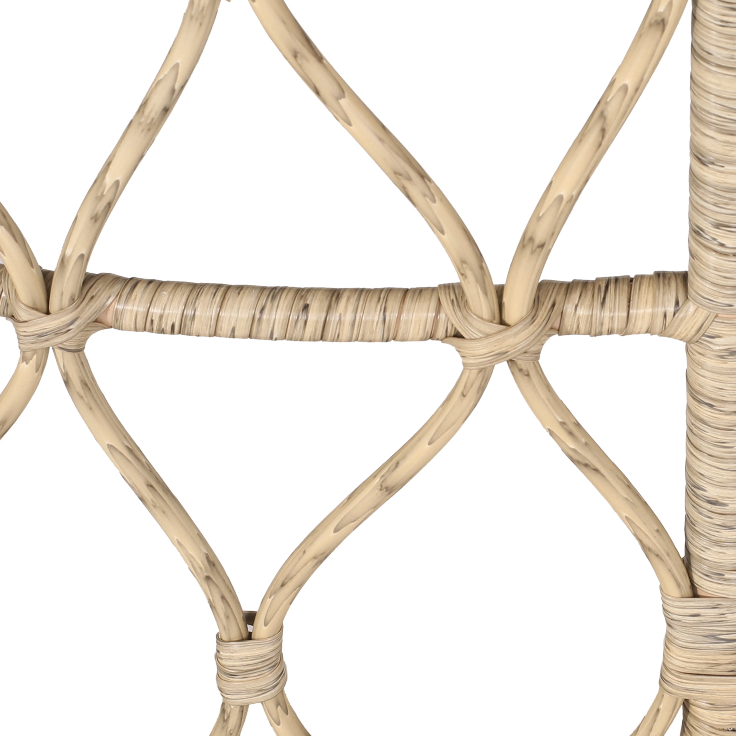 Cultured Outdoor Coffee Table with Wicker Weave Top and Looped Design ...