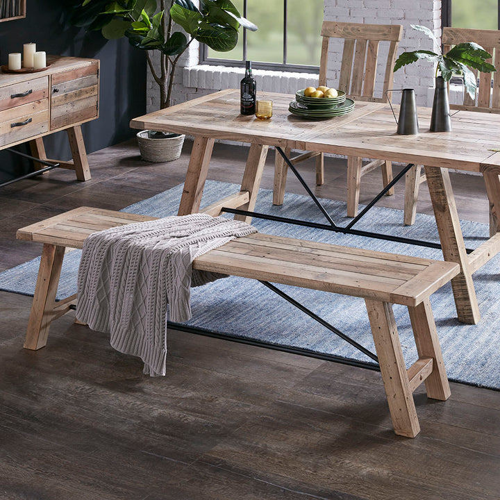 Sonoma Wood Trestle Dining Bench – Pier 1