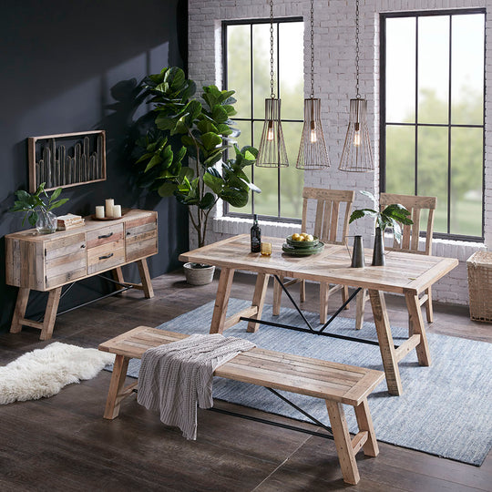 Sonoma Wood Trestle Dining Bench – Pier 1