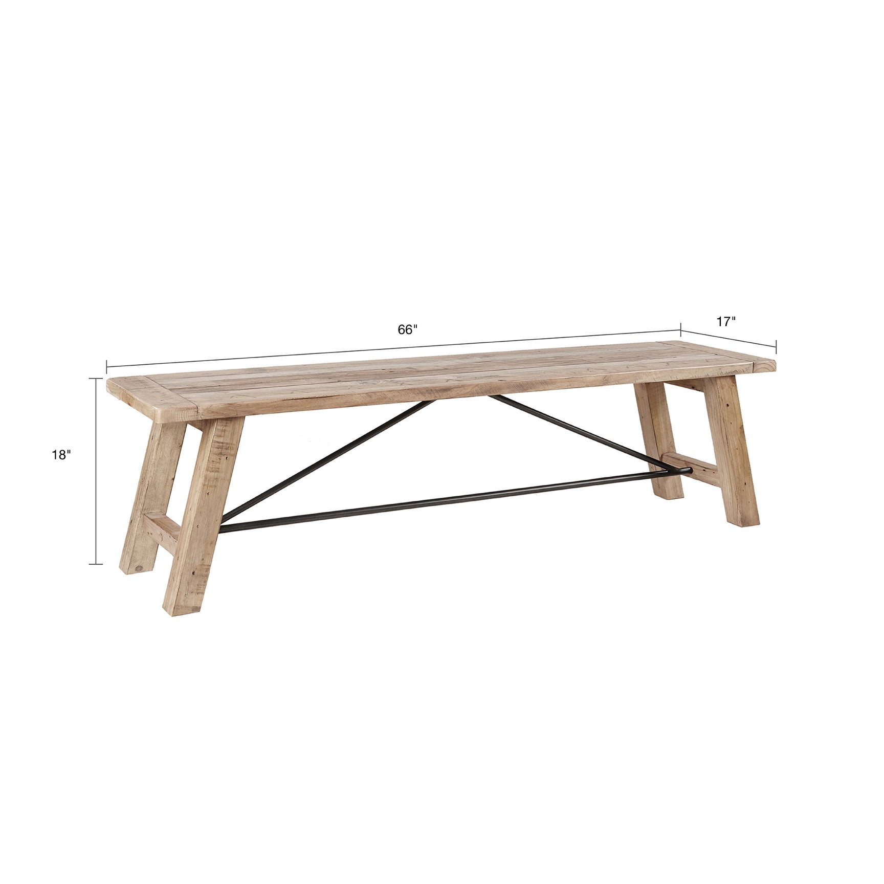 Sonoma Wood Trestle Dining Bench – Pier 1