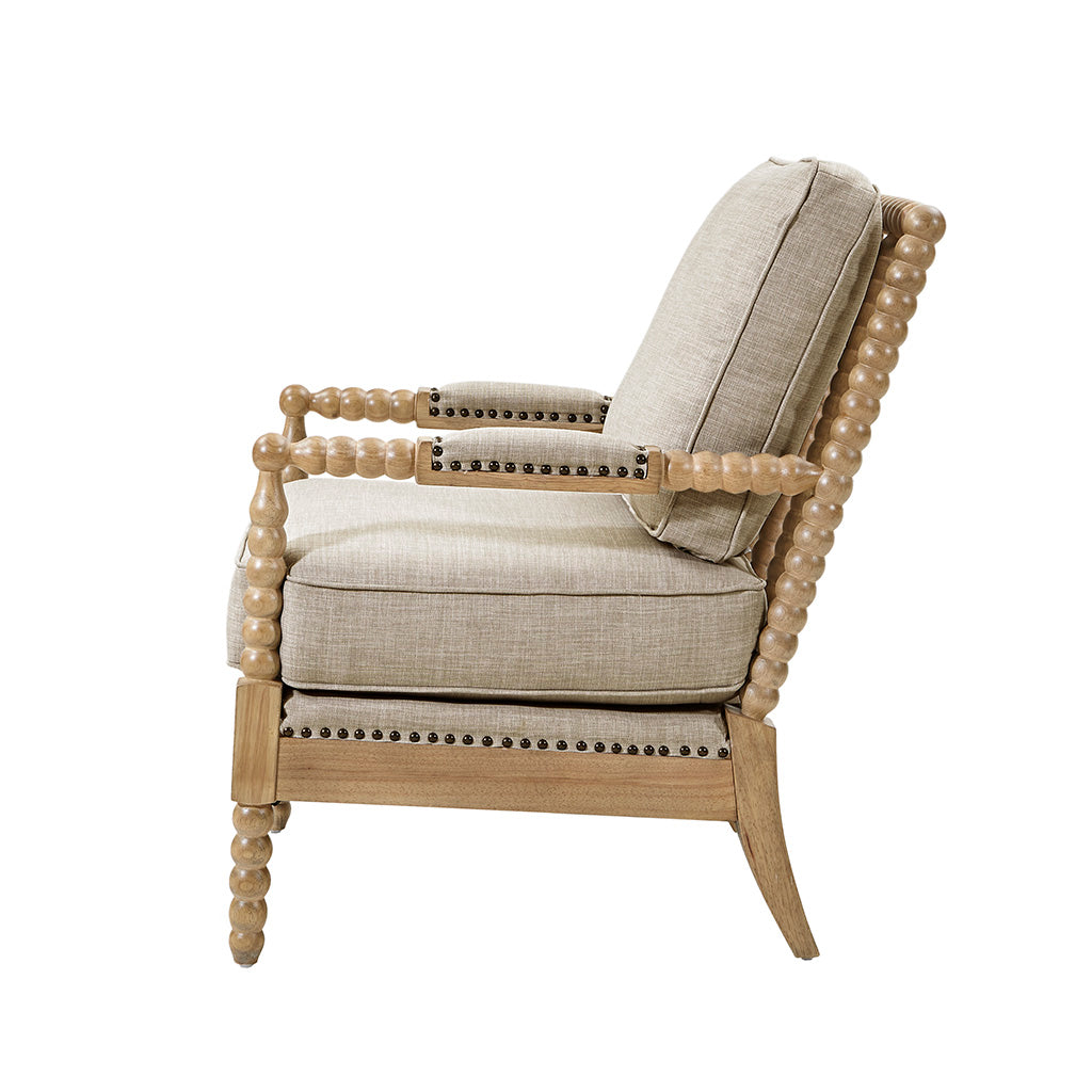 Automata Arm Chair with Open-Back Spindle and Turned Design - Pier 1