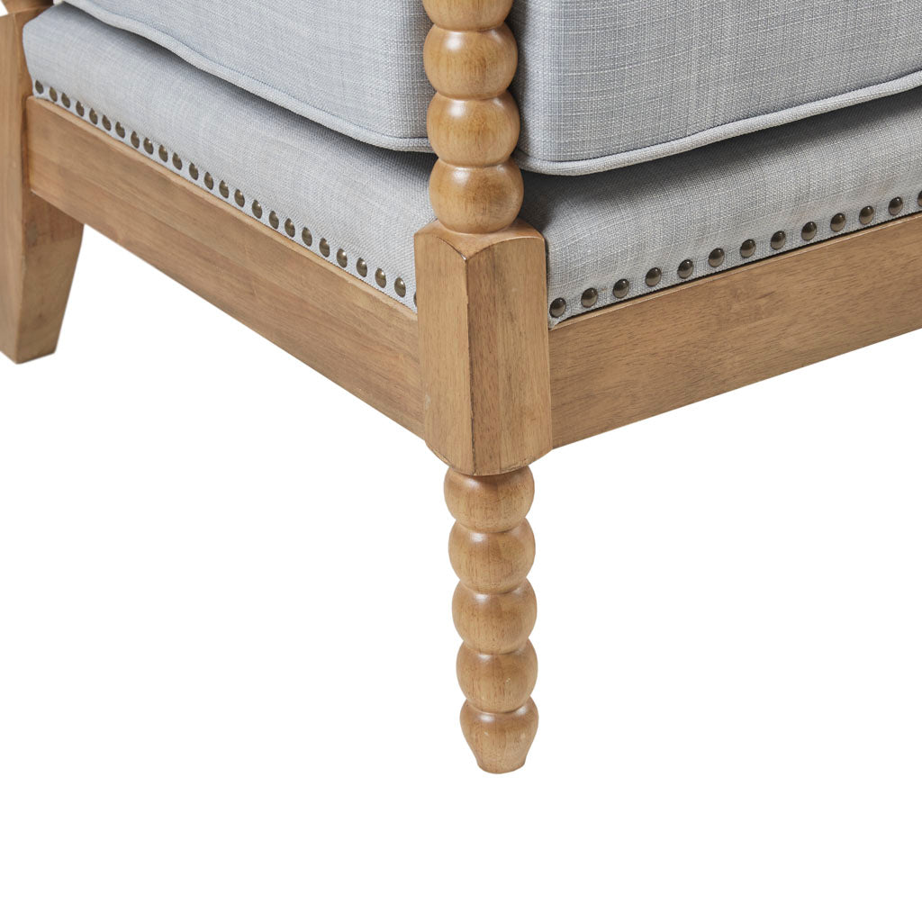 Automata Arm Chair with Open-Back Spindle and Turned Design - Pier 1