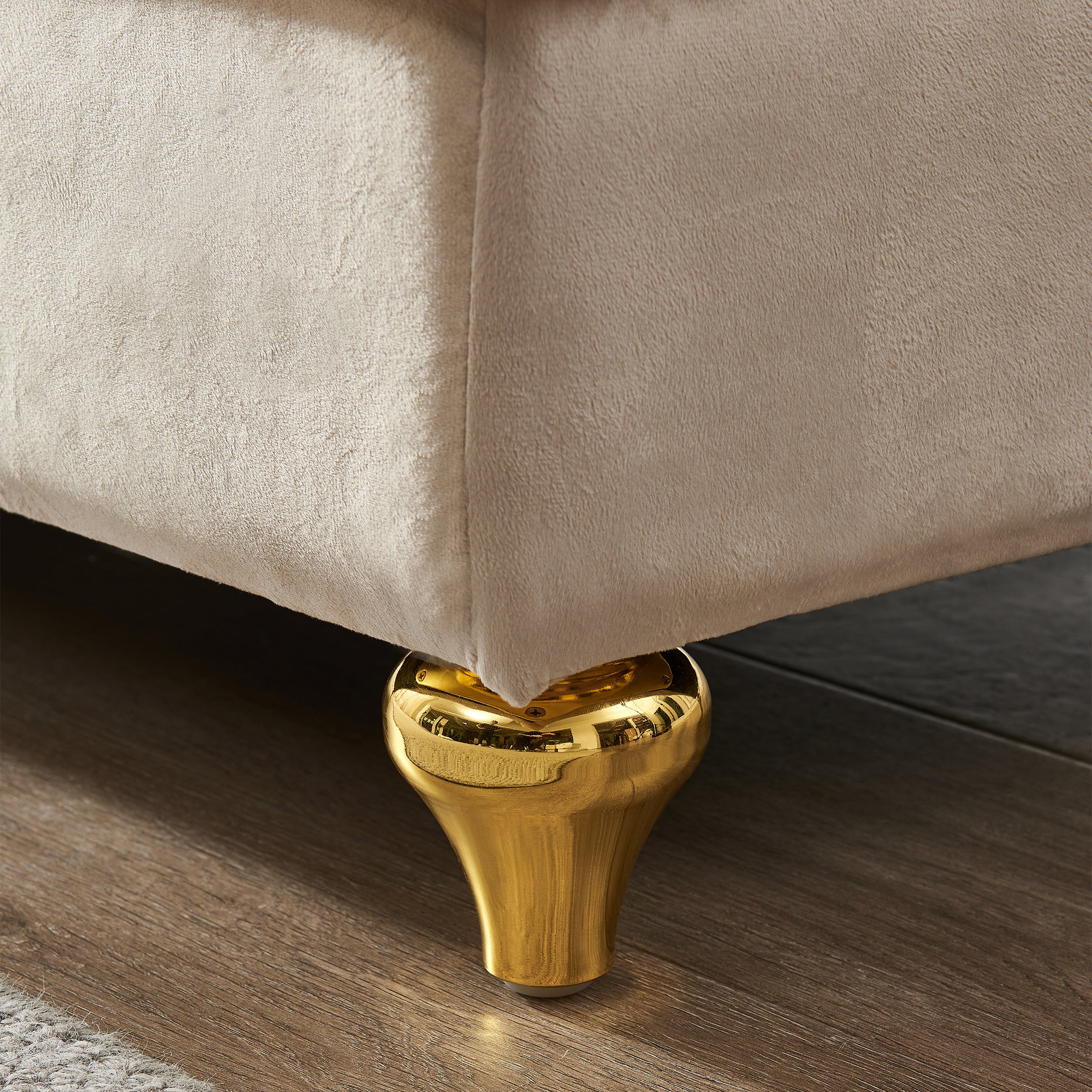Glam Velvet Upholstered Chaise Lounge Chair – Pier 1
