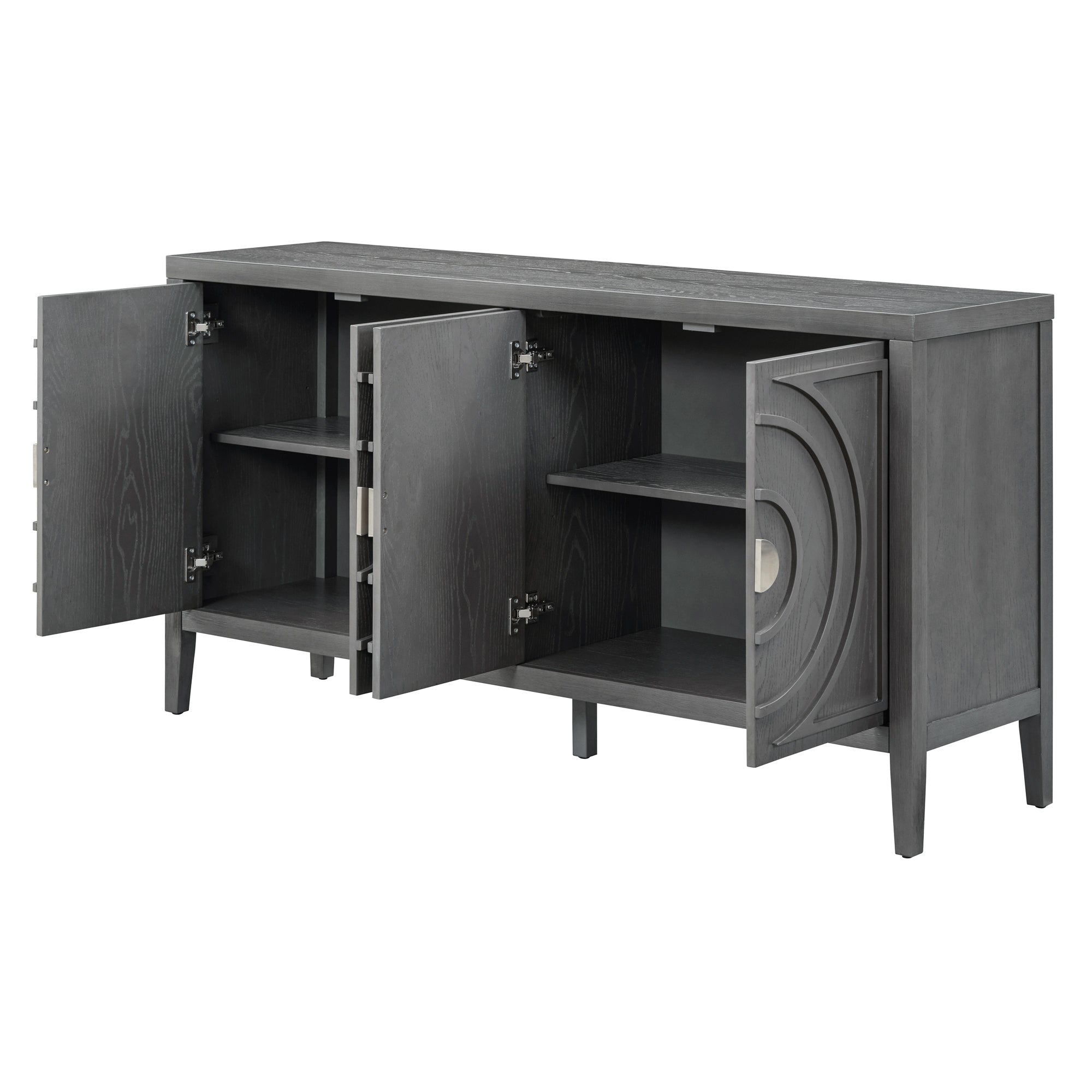 Circular Groove Design Retro Sideboard – Pier 1