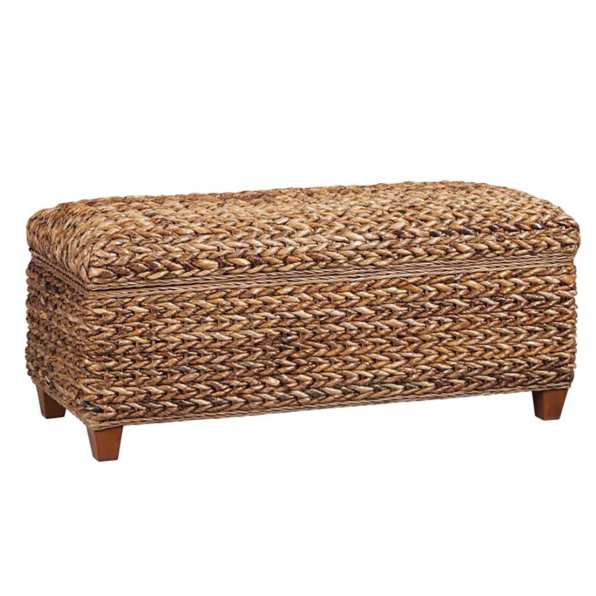 Amber Woven Banana Leaf Storage Trunk - Pier 1