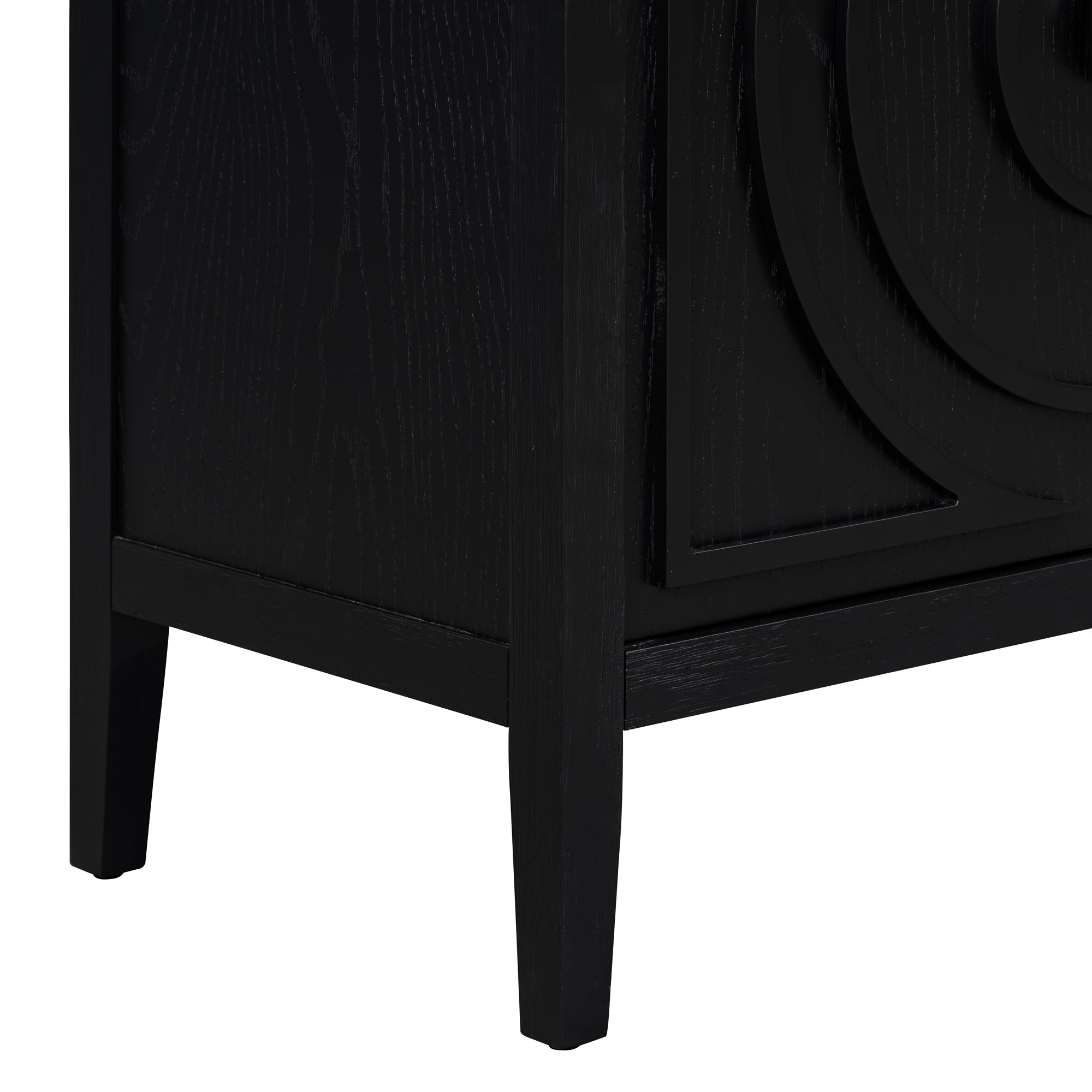 Circular Groove Design Retro Sideboard – Pier 1