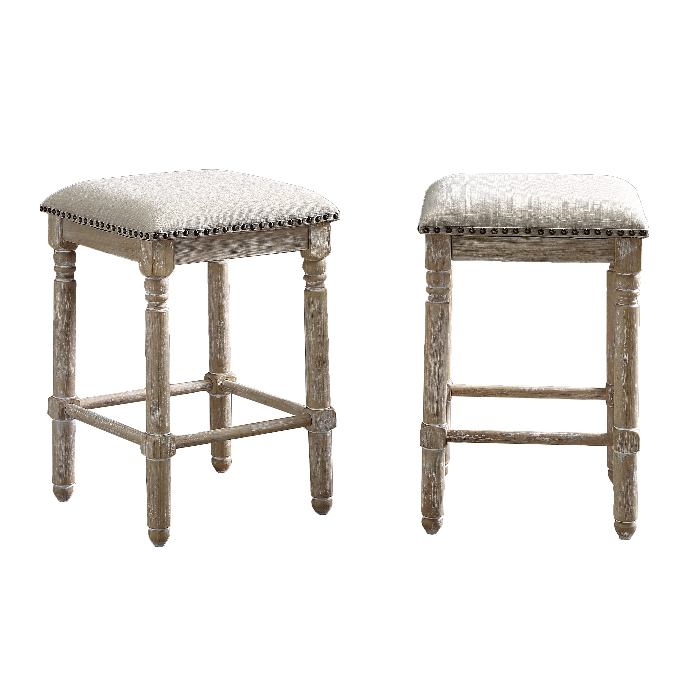 Arnhem Wood Upholstered Counter Stool, Set of 2 - Pier 1