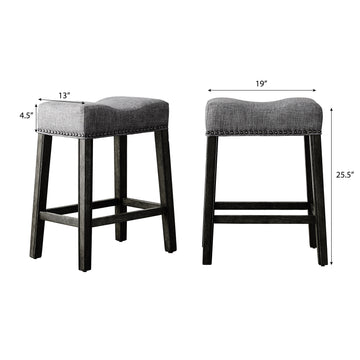 Upholstered Backless Counter Stools, Set of 2 – Pier 1