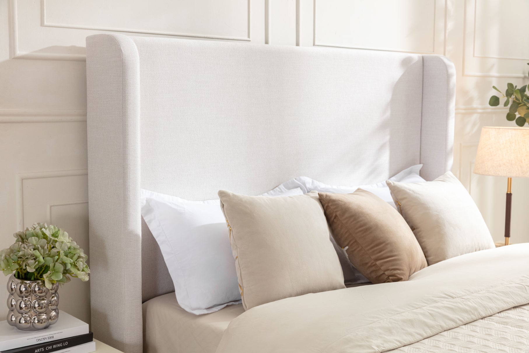 Hayden Upholstered Wingback Bed – Pier 1