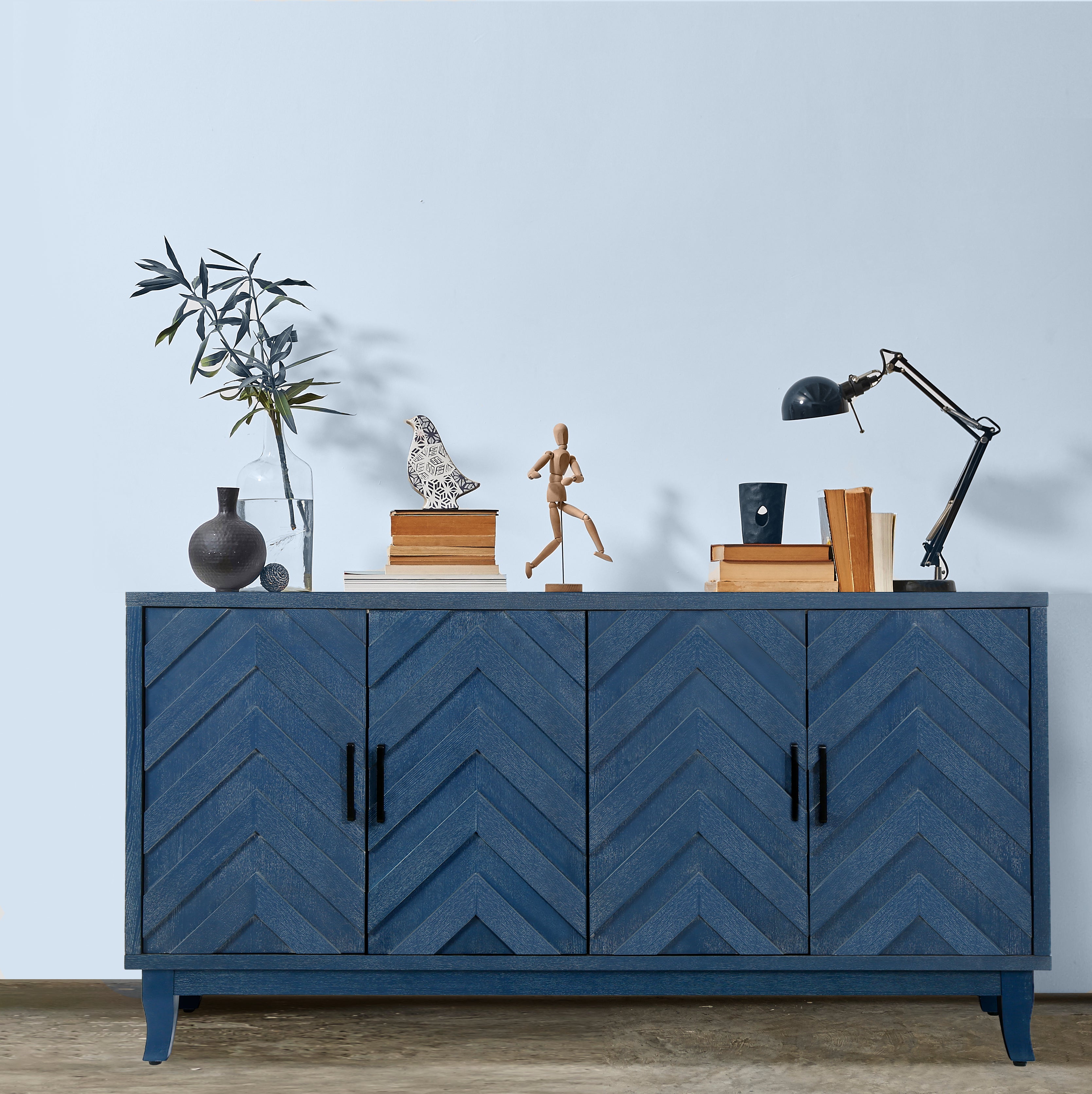 Chevron 4-Door Sideboard Cabinet – Pier 1