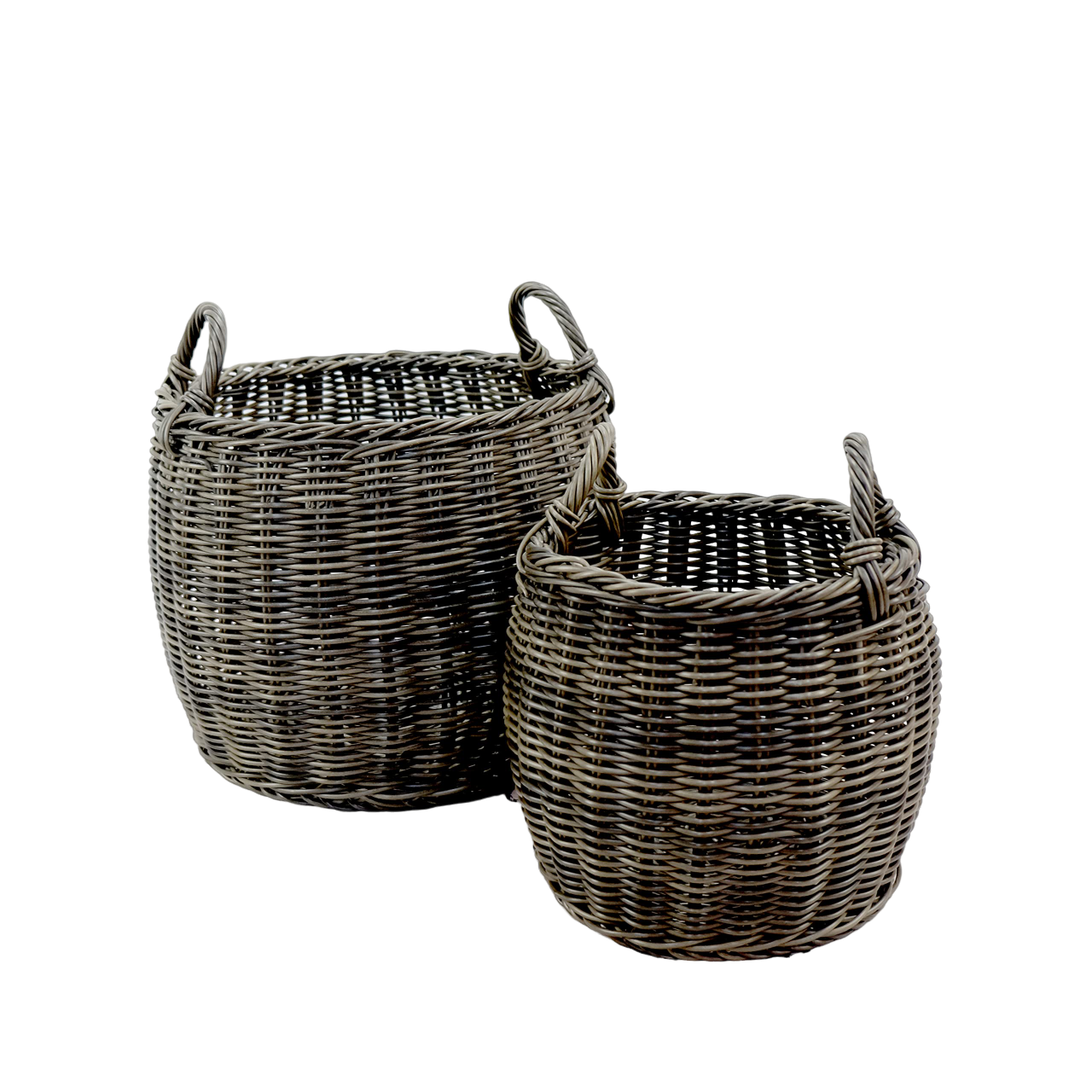 Stackable Hand Woven Wicker Storage Basket , Set of 2 – Pier 1