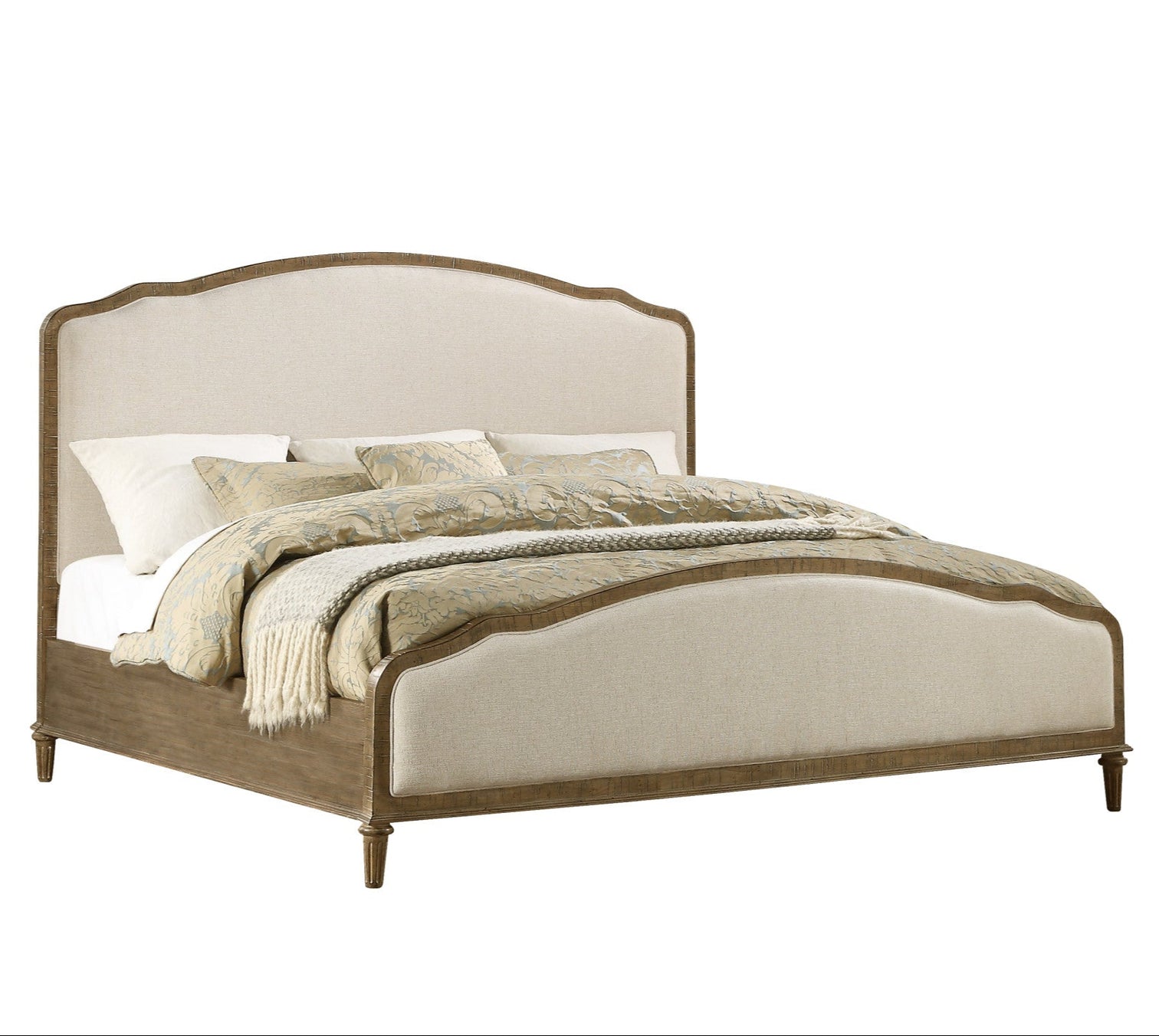 Cerulean Upholstered Bed with Headboard - Pier 1