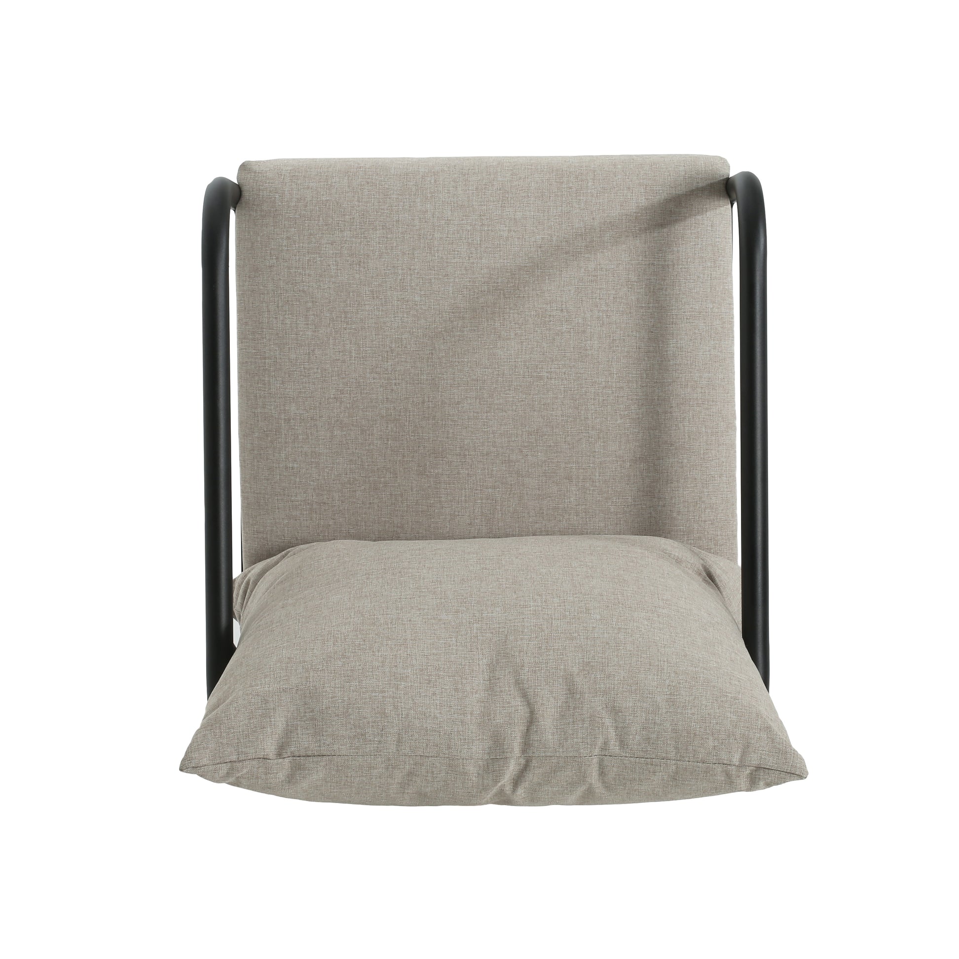 Outdoor Club Chair with Aluminum Frame, Padded Seat and back Cushions ...