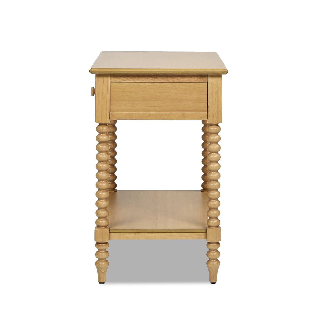 28" Side Table with Turned Legs, Shelf and Drawer - Pier 1