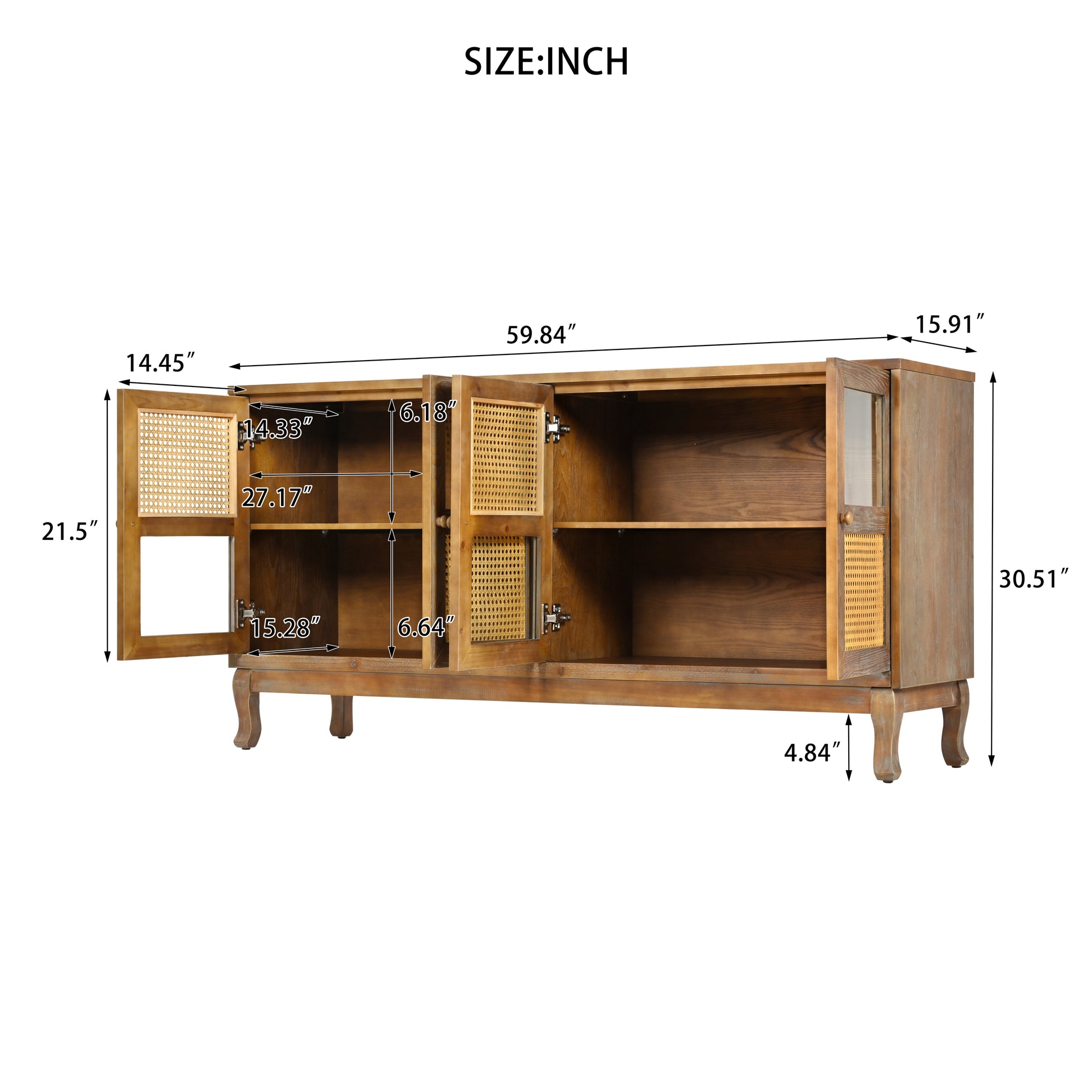 Retro 4-Door Sideboard - Pier 1