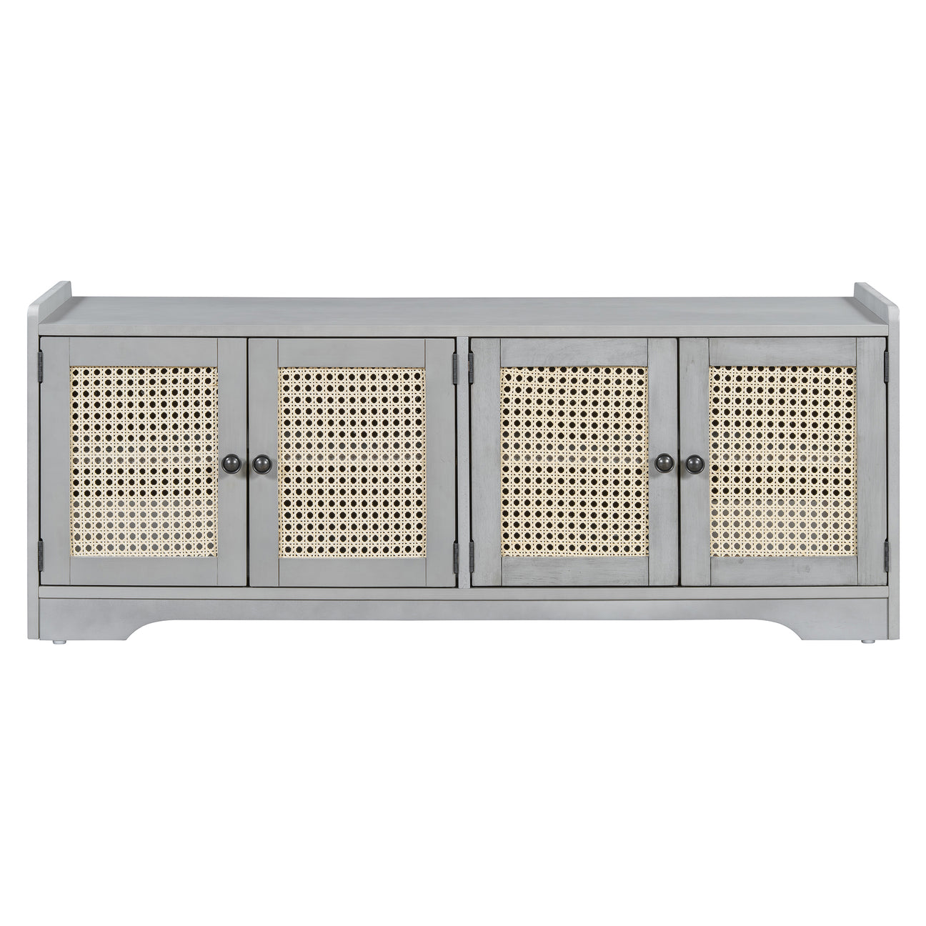 Storage Bench with Rattan Doors – Pier 1