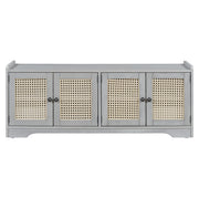Storage Bench with Rattan Doors – Pier 1