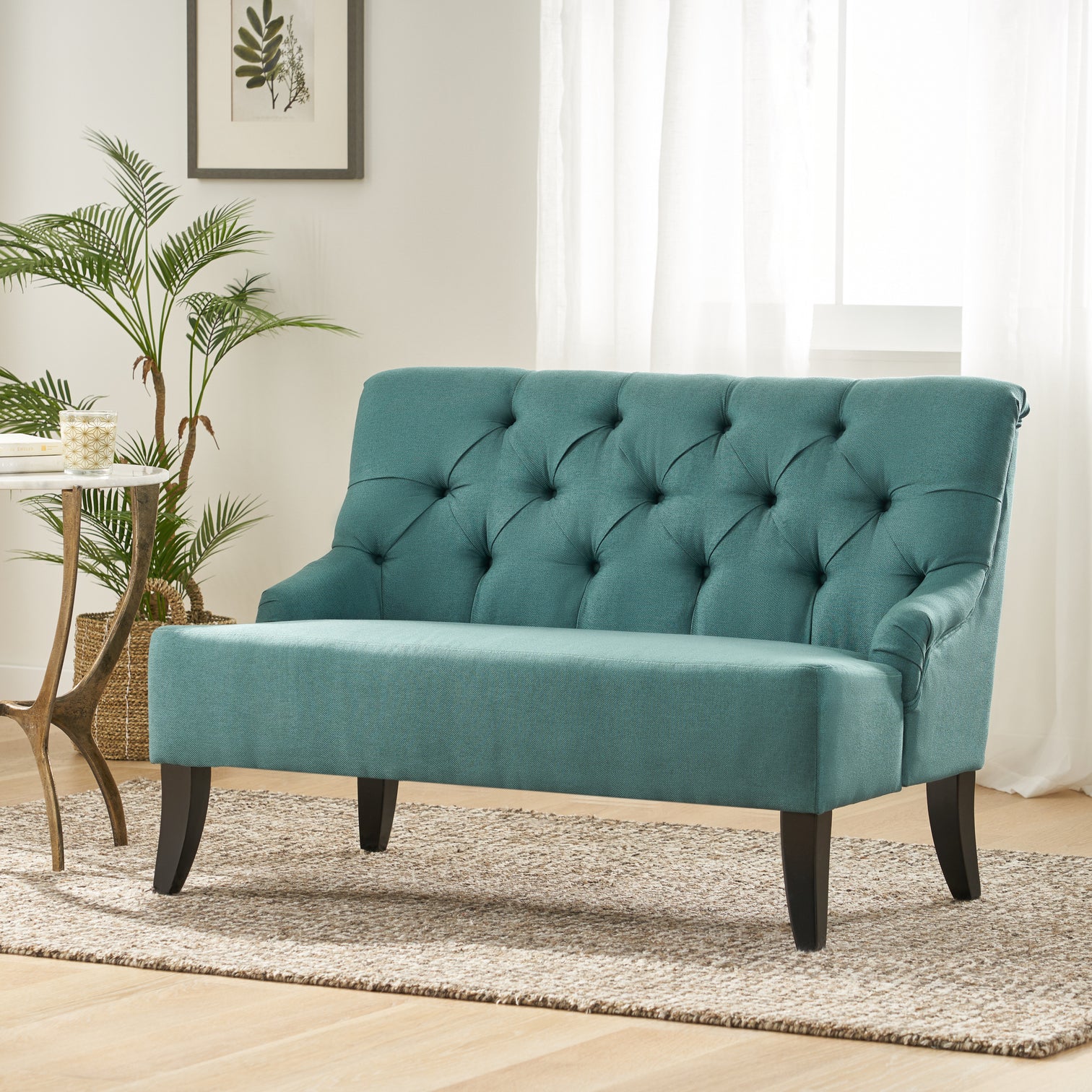 Nicole Button Tufted Settee – Pier 1