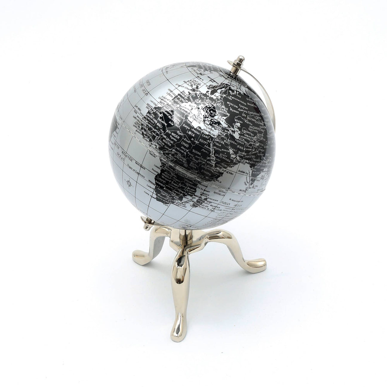 Tabletop Alluminium Electroplated Globe - Pier 1