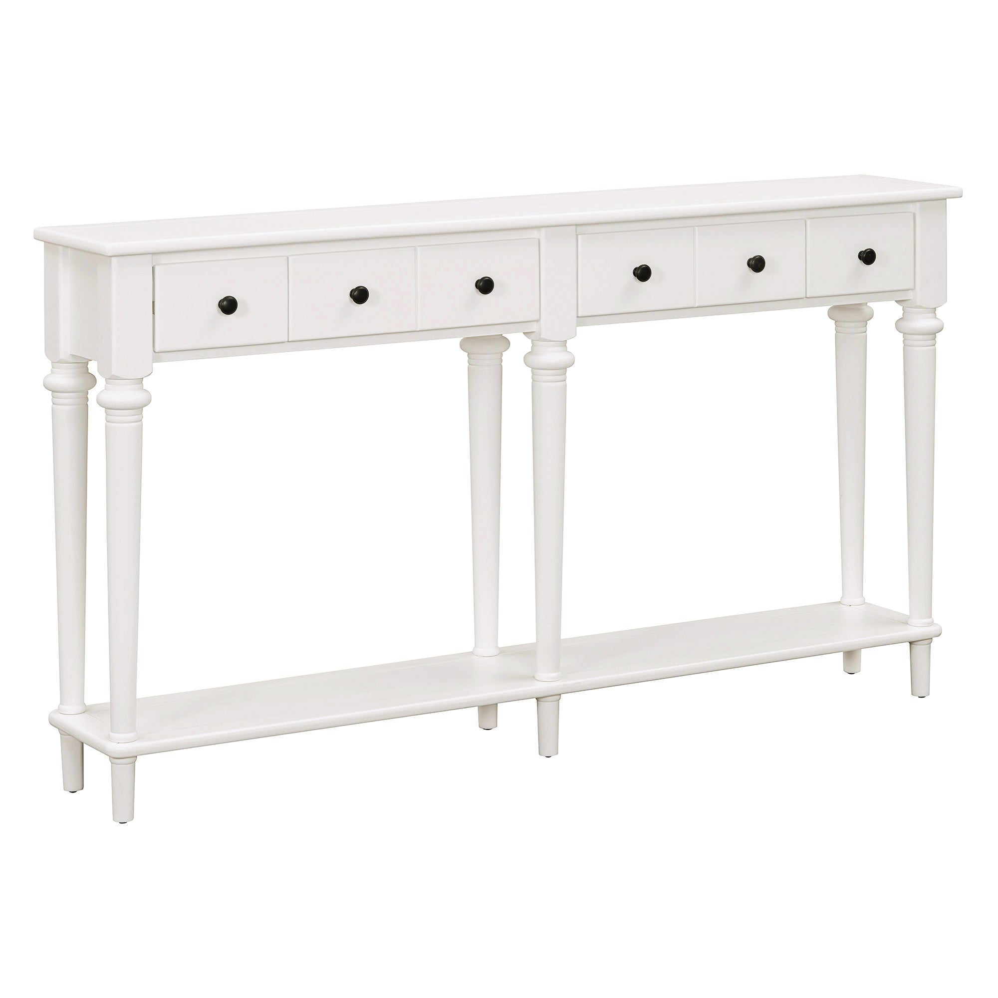 Console Table with 4 Drawers and Open Shelf - Pier 1