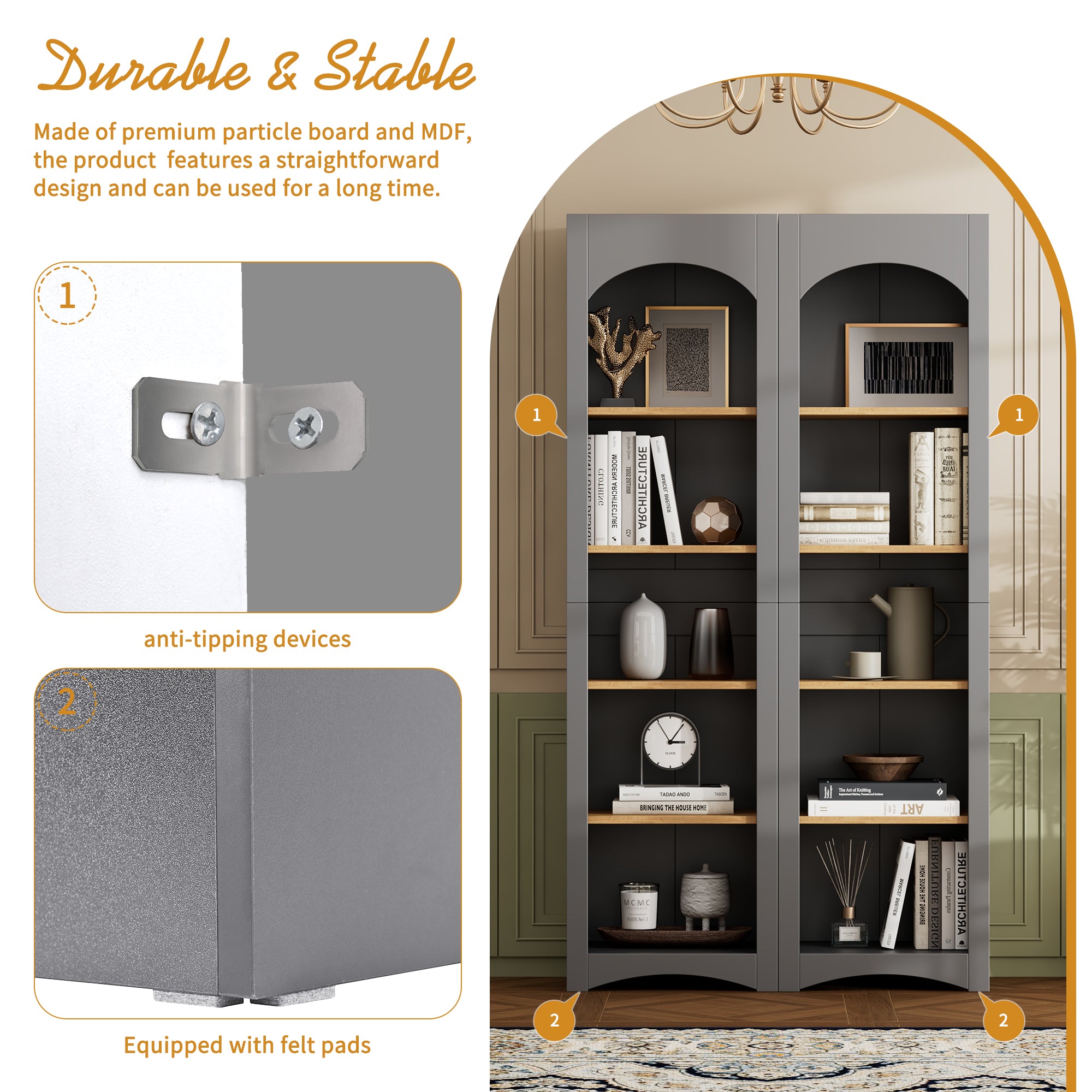 Farmhouse Two-Tone Storage Cabinet with Adjustable Shelves – Pier 1