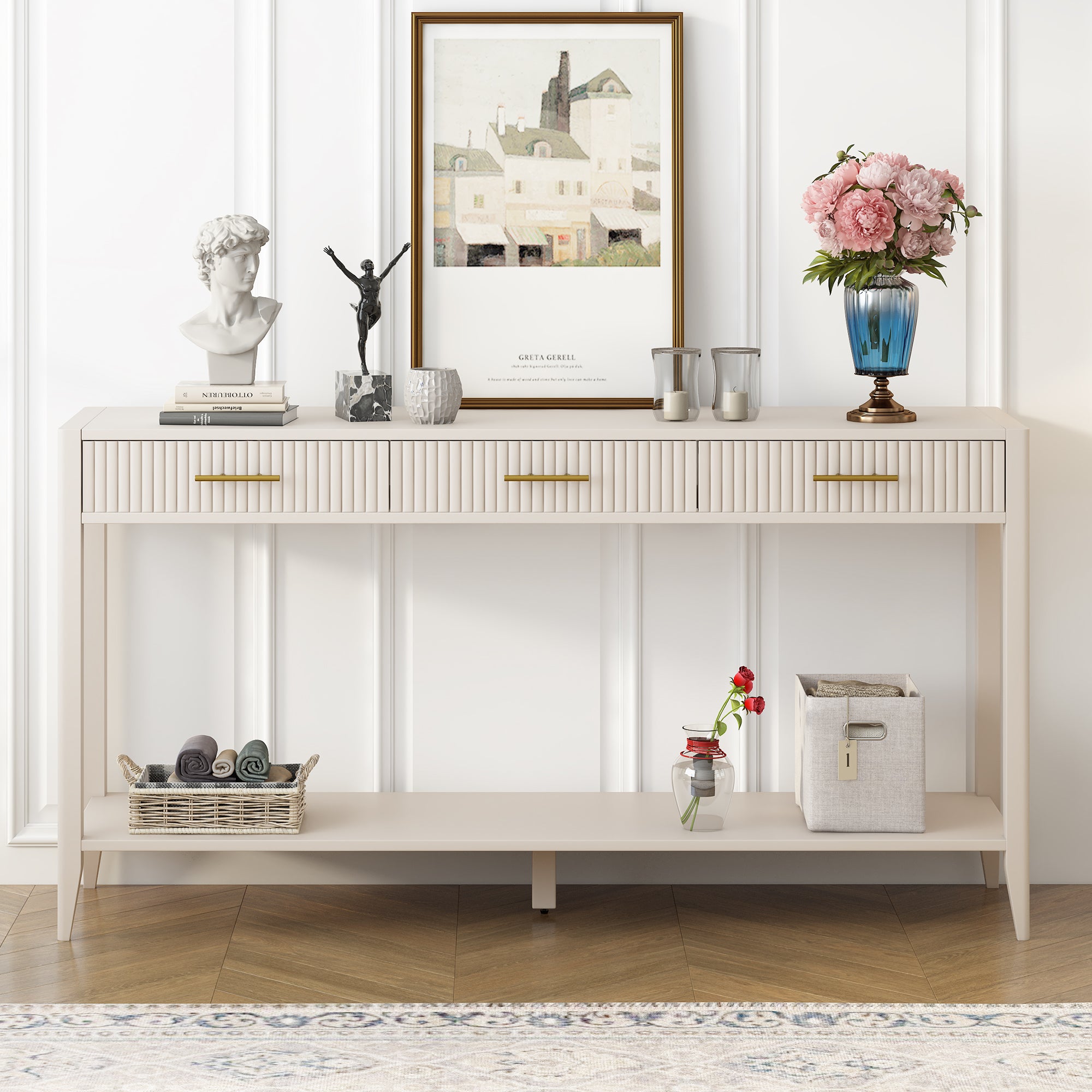 Fluted Drawer Contemporary Entryway Console Table – Pier 1
