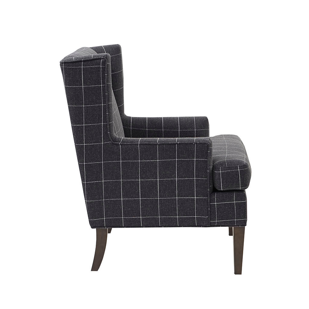Upholstered Accent Chair with Wing Back and Solid Wood Frame - Pier 1