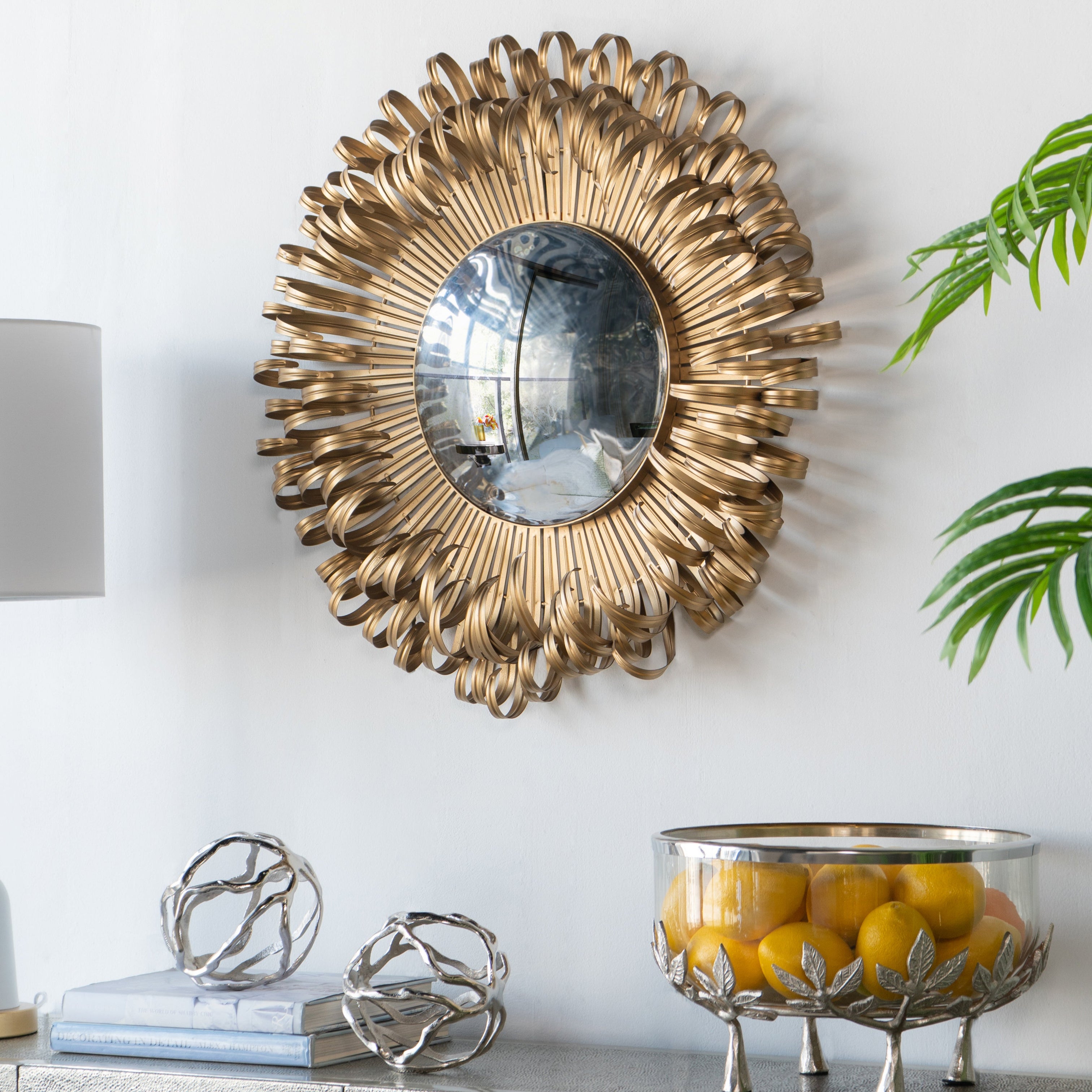 Wall Decor with Sunburst Design and Mirror - Pier 1