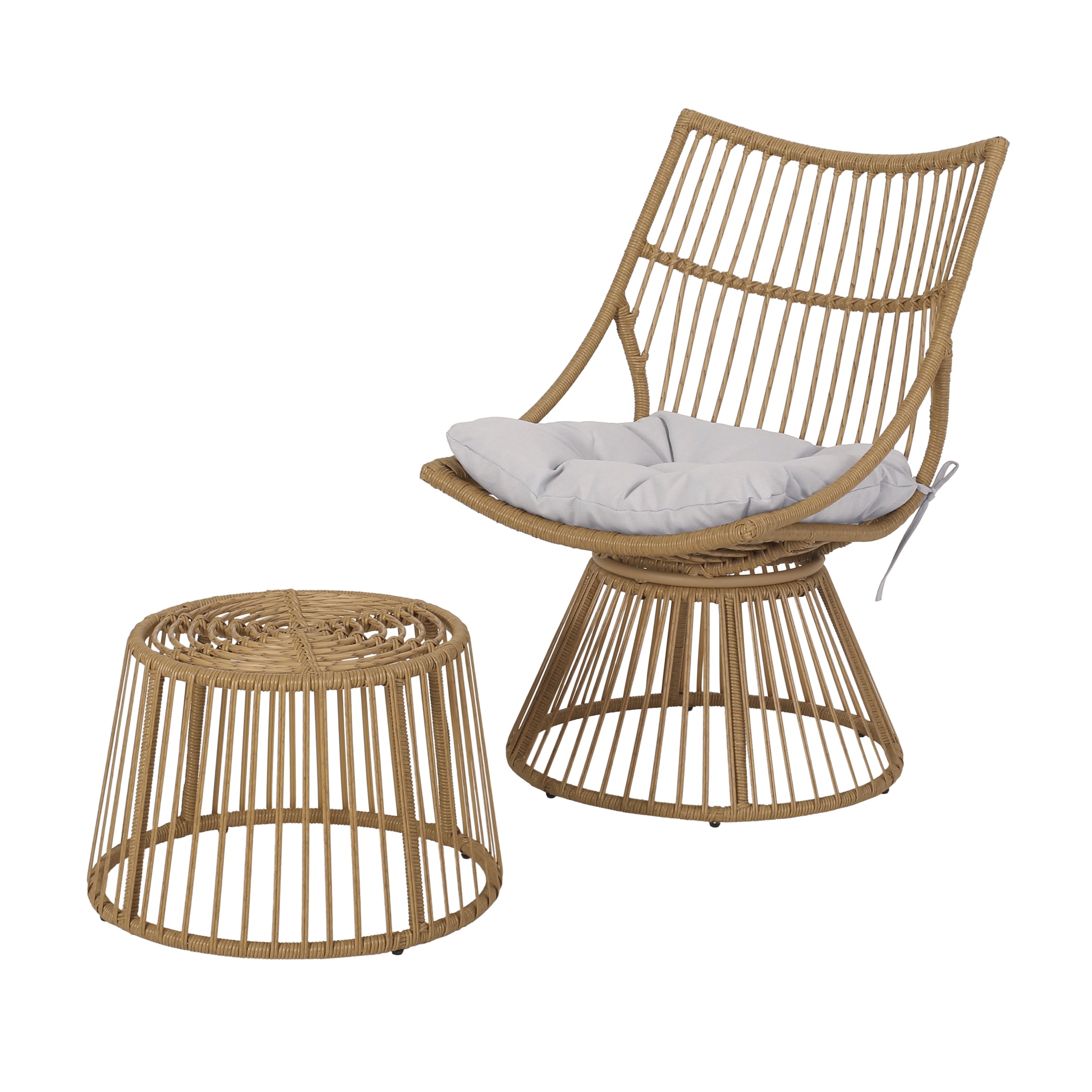 Enduring 2-Piece Rattan Patio Set with Club Chair and Side Table - Pier 1