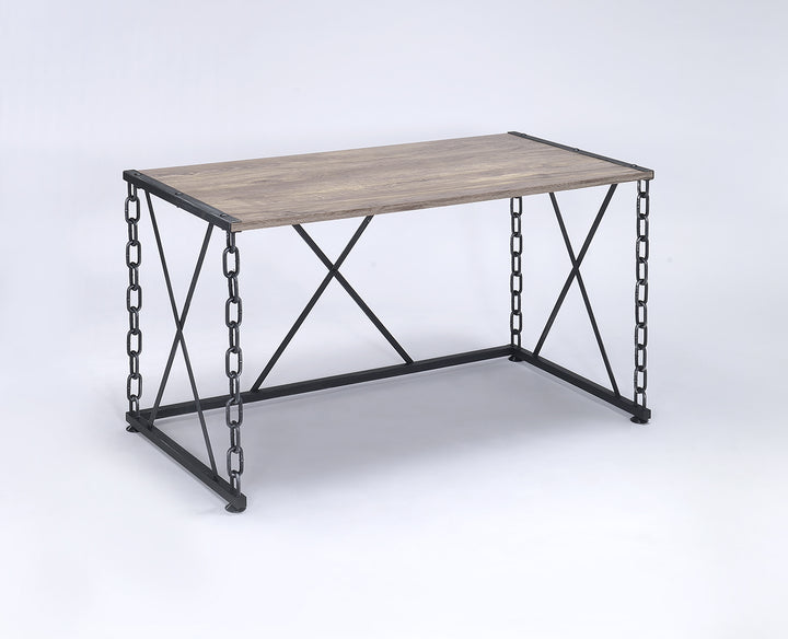 Jodie Rustic Oak & Antique Black Finish Writing Desk – Pier 1