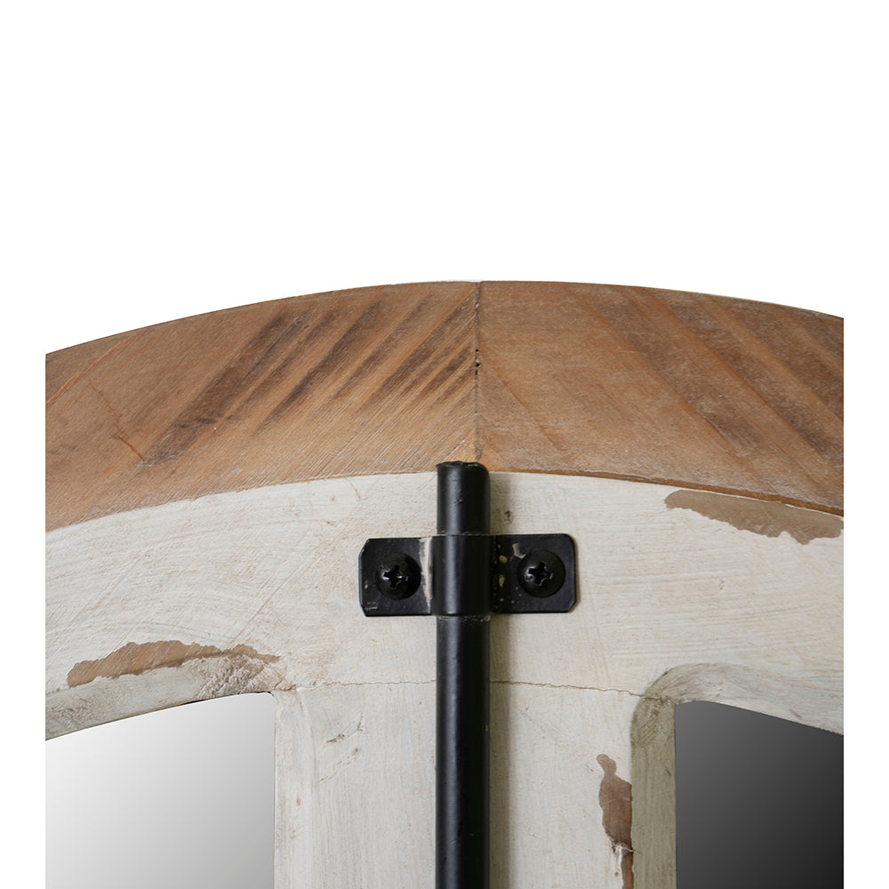 Wood Wall Mirror with Arched Window Design - Pier 1