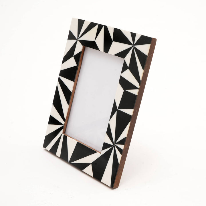 Handcrafted Cosmic Black Resin Photo Frame, 4x6 - Pier 1