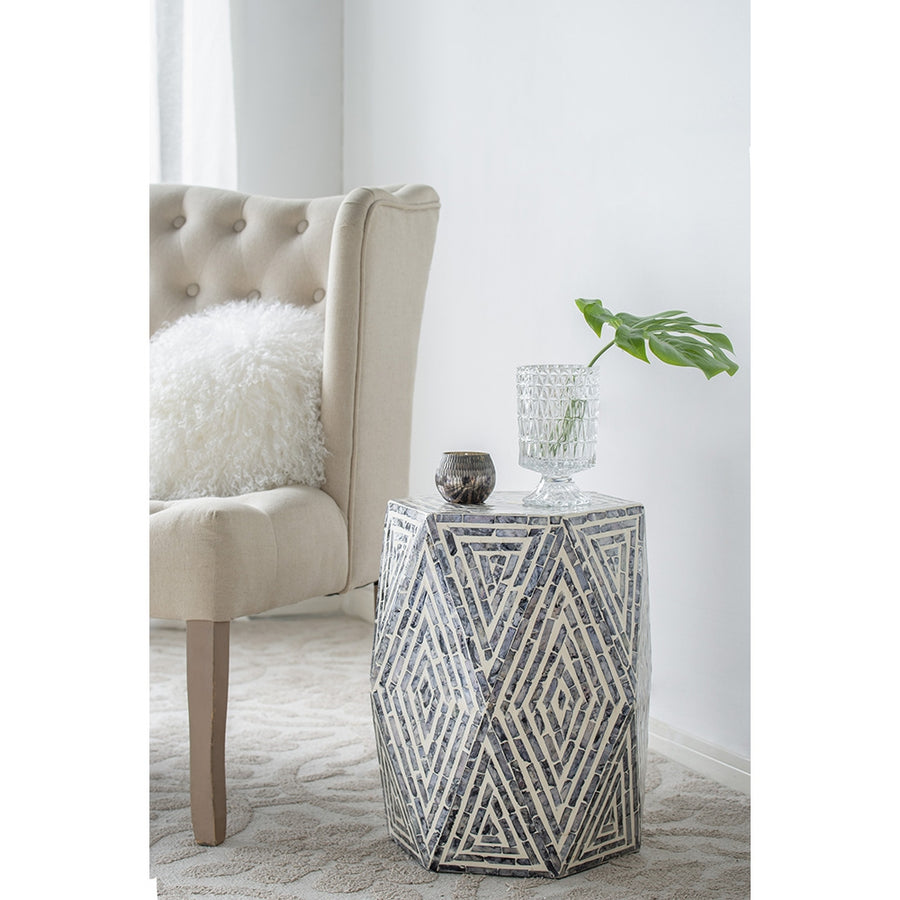 Capiz Hexagon Side Table - Pier 1