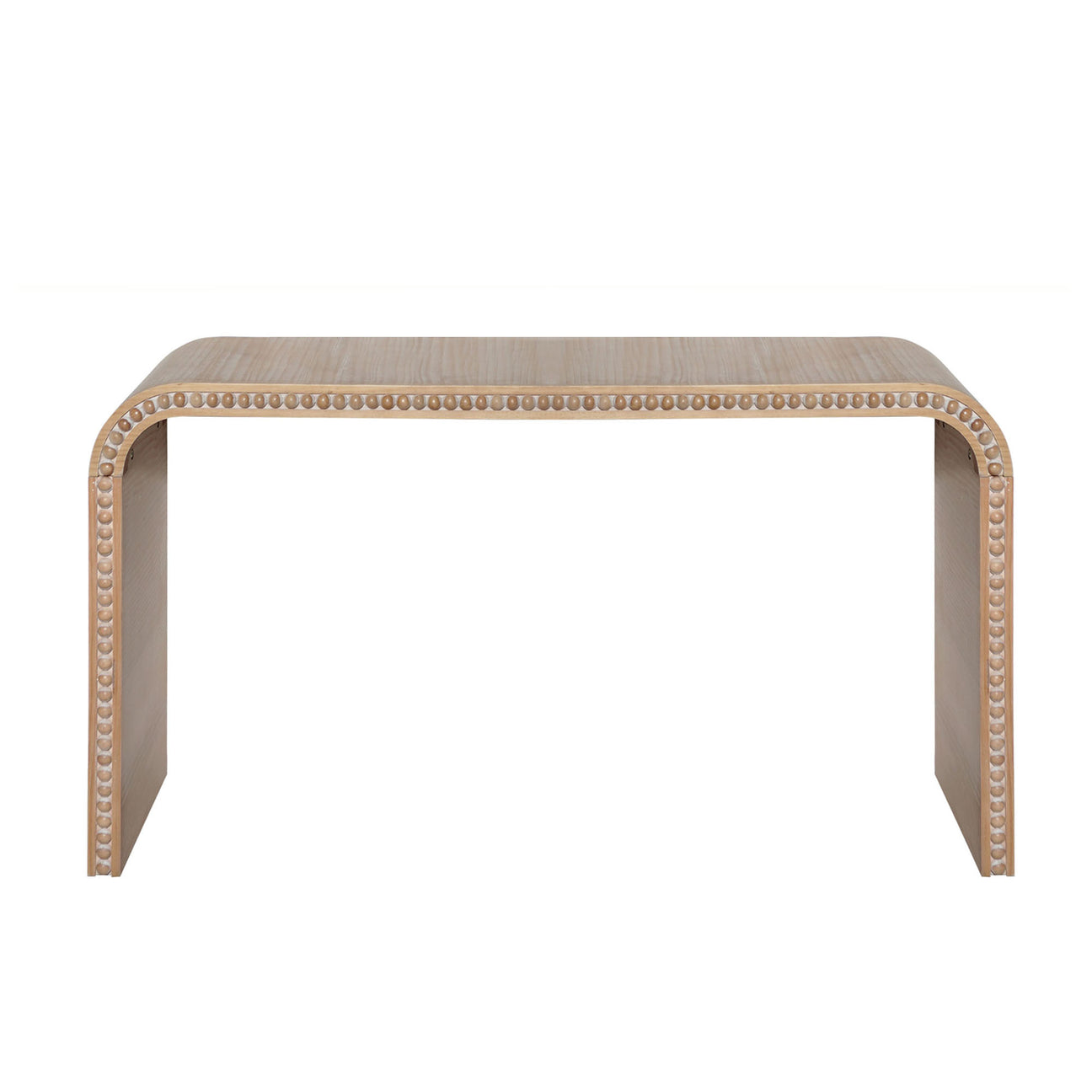Curved Waterfall-Style Wood Beaded Console Table – Pier 1