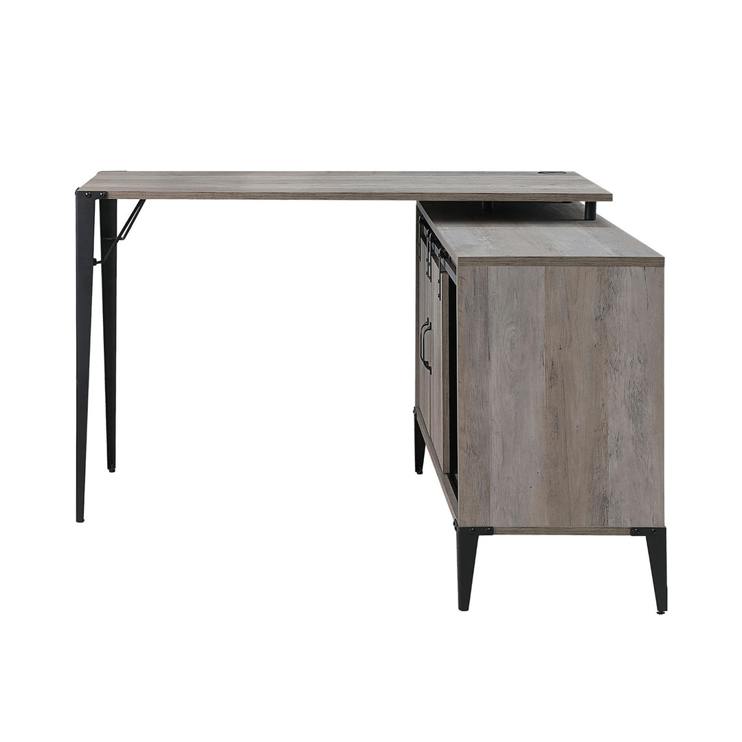L-Shape Writing Desk with Side Cabinet – Pier 1