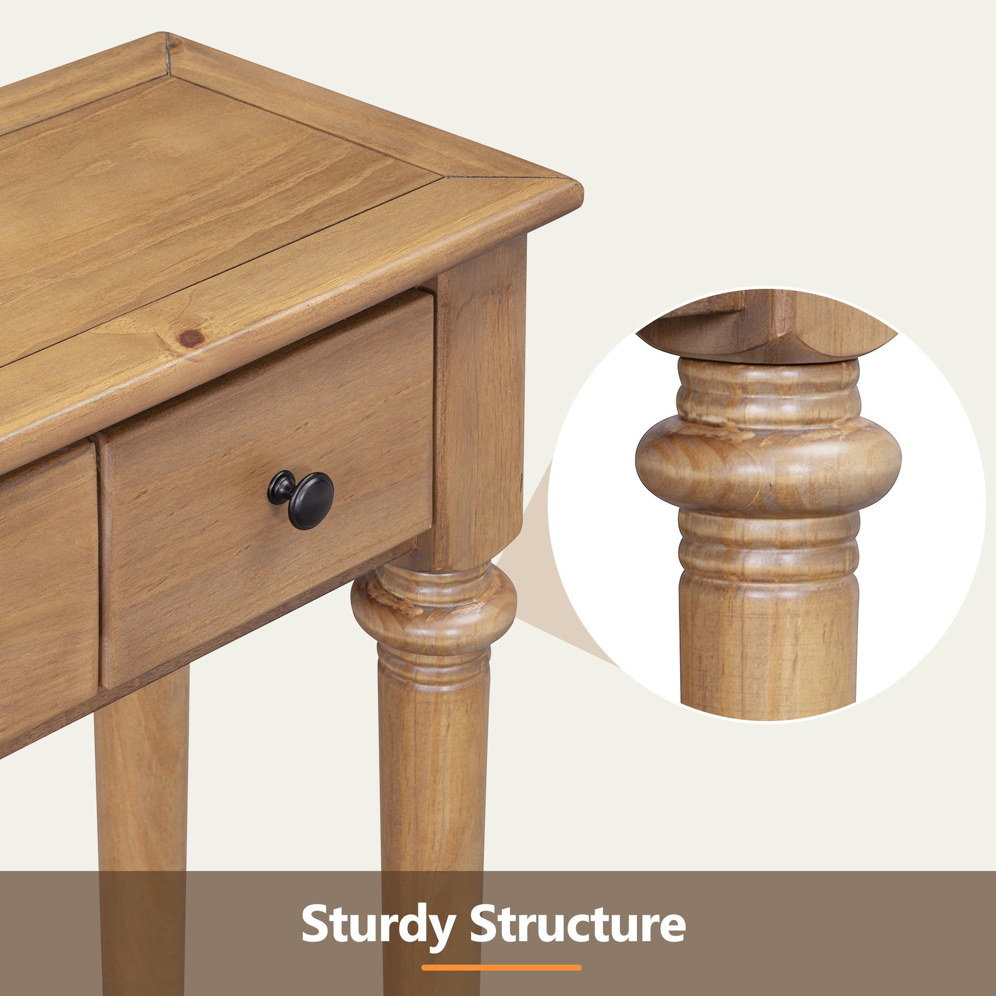 Console Table with 4 Drawers and Open Shelf - Pier 1