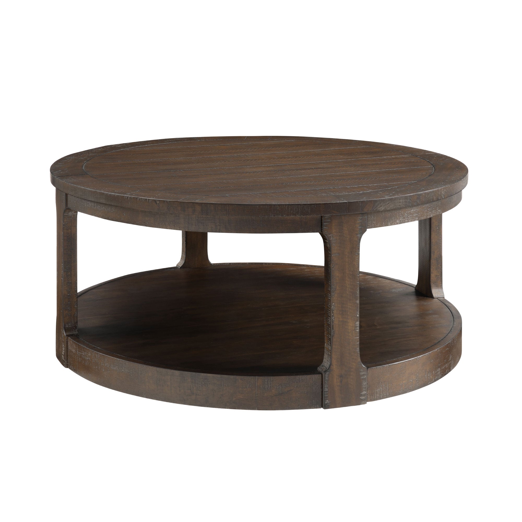 Large Traditional Round Coffee Table - Pier 1