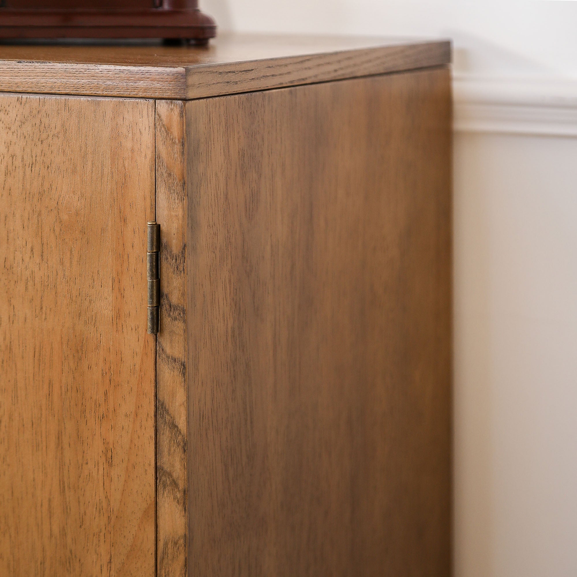 Rustic Hand-Carved Wooden 2-Door Cabinet - Pier 1
