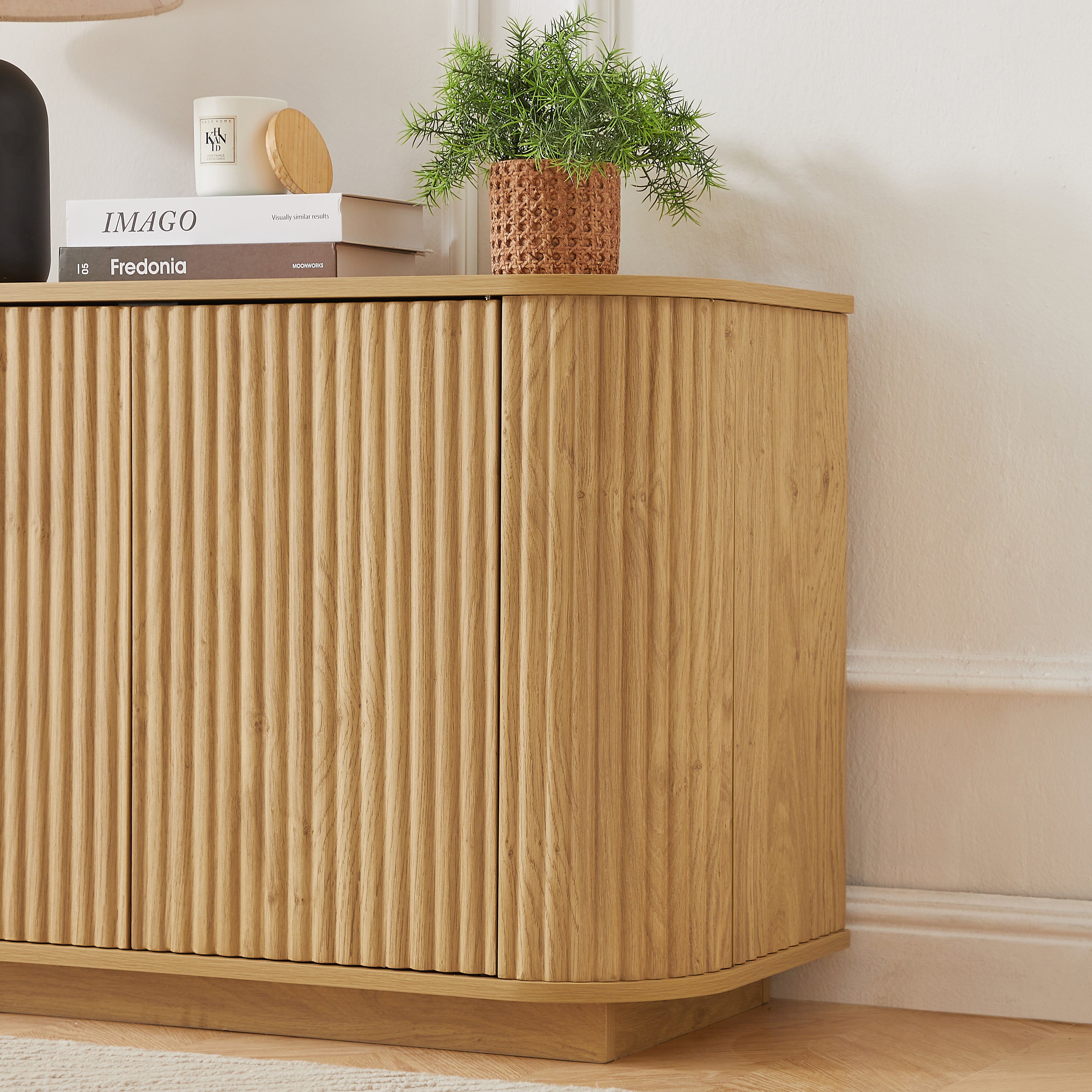 Modern Fluted Sideboard Storage Cabinet – Pier 1