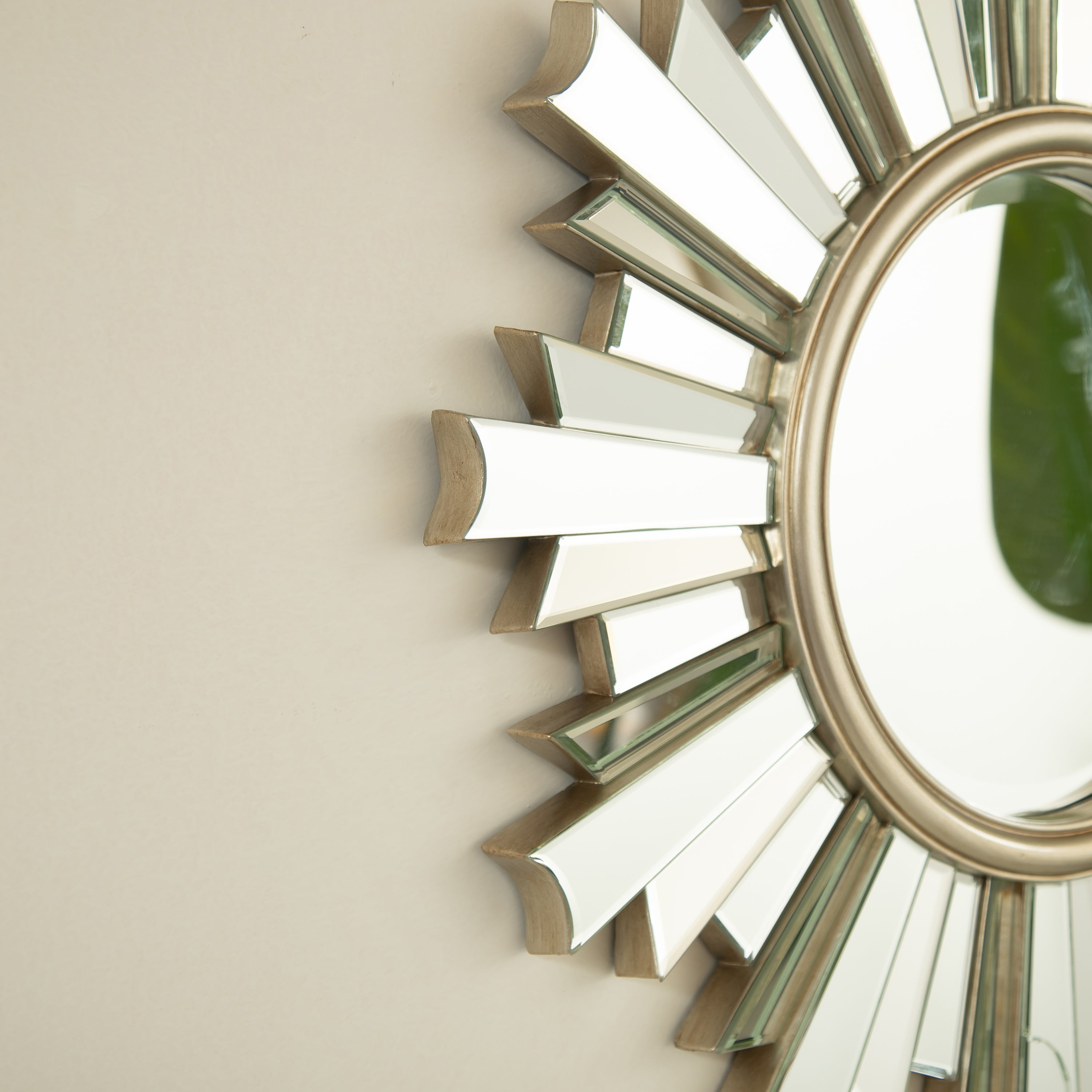 26'' Sunburst Mirrored-Frame Mirror – Pier 1
